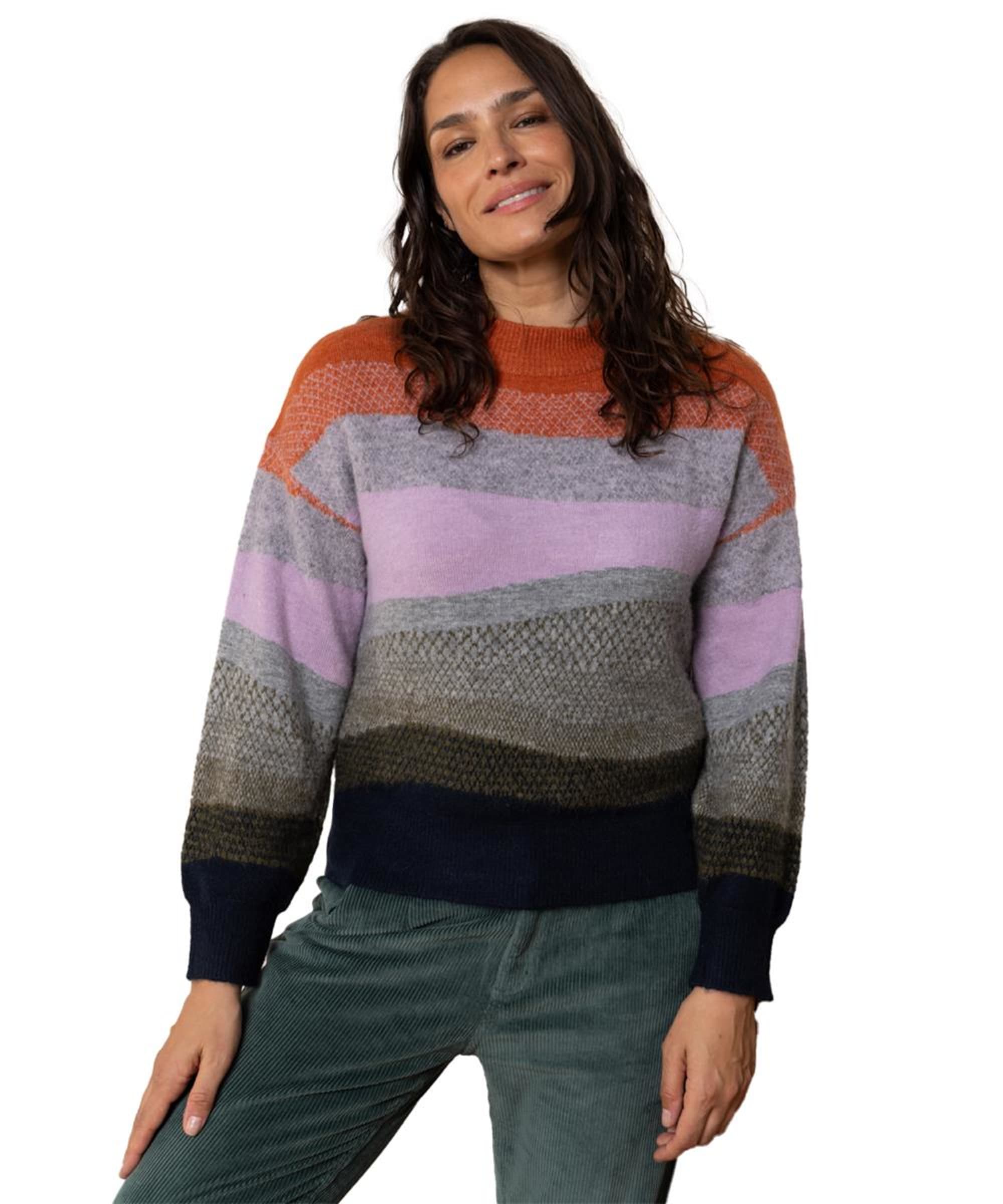 Women's Lily & Me Art Colour Block Jumper