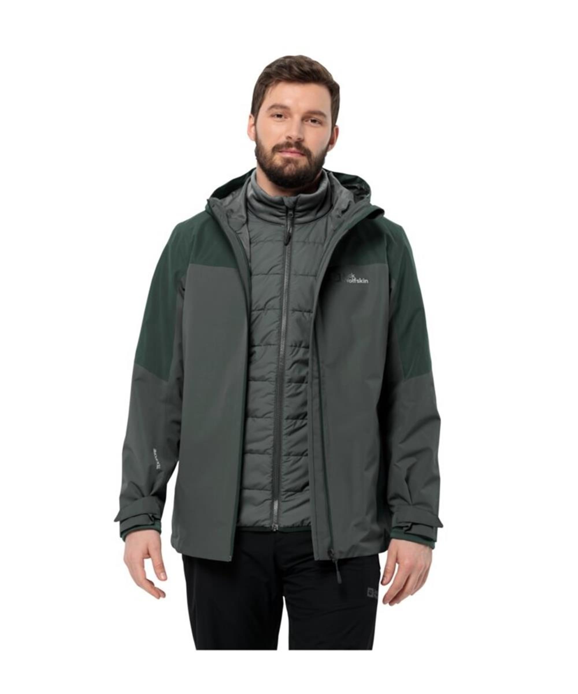 Men's Jack Wolfskin Glaabach 3in1 Waterproof Jacket