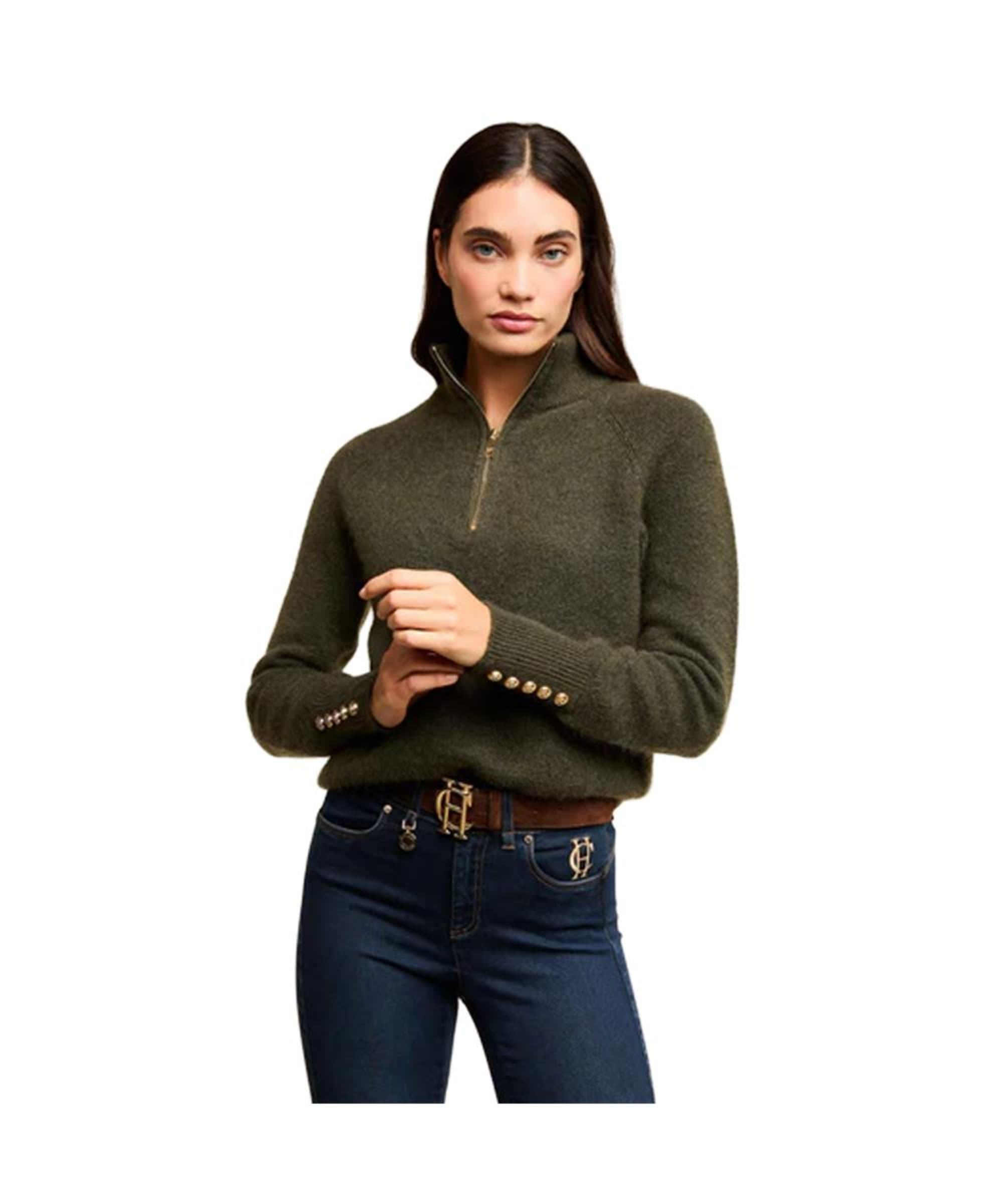 Women's Holland Cooper Tori Half Zip Knit