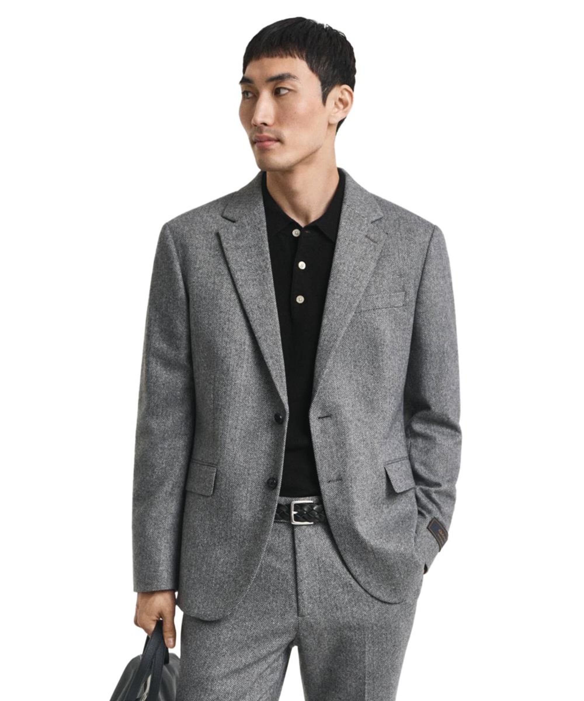 Men's GANT Flannel Herringbone Suit Jacket