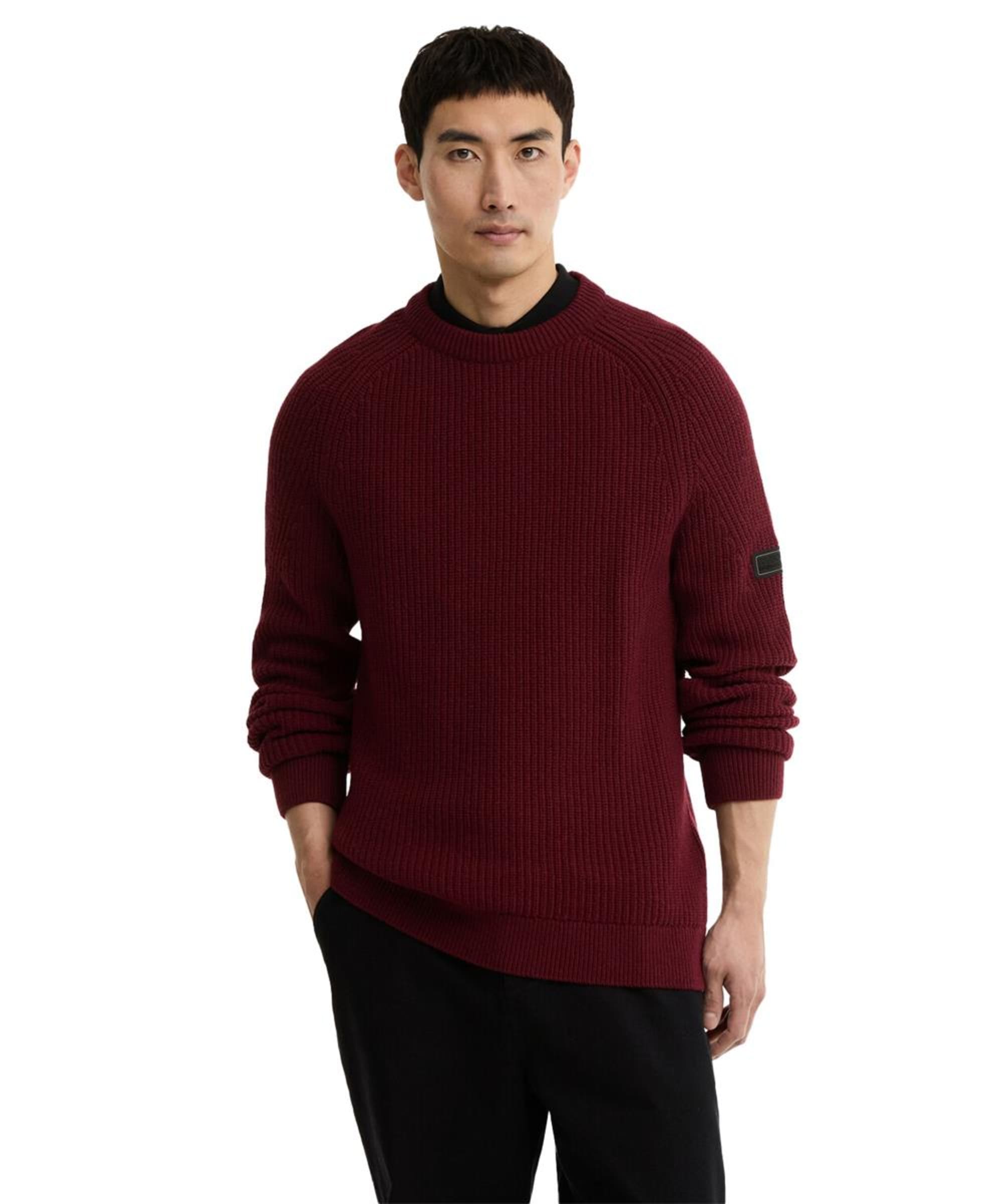 Men's Barbour International Chester Crew Knit Jumper
