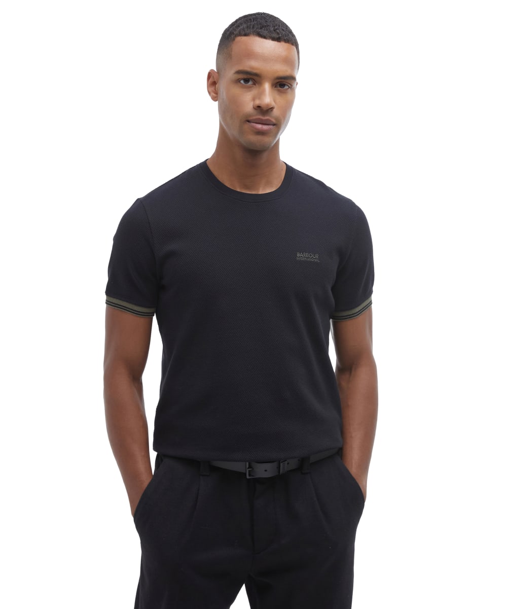 Men's Barbour International Spencer Textured Tipped T-Shirt