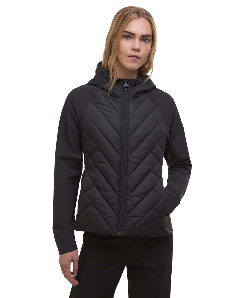 Women's Barbour International Dakota Quilted Sweater Jacket