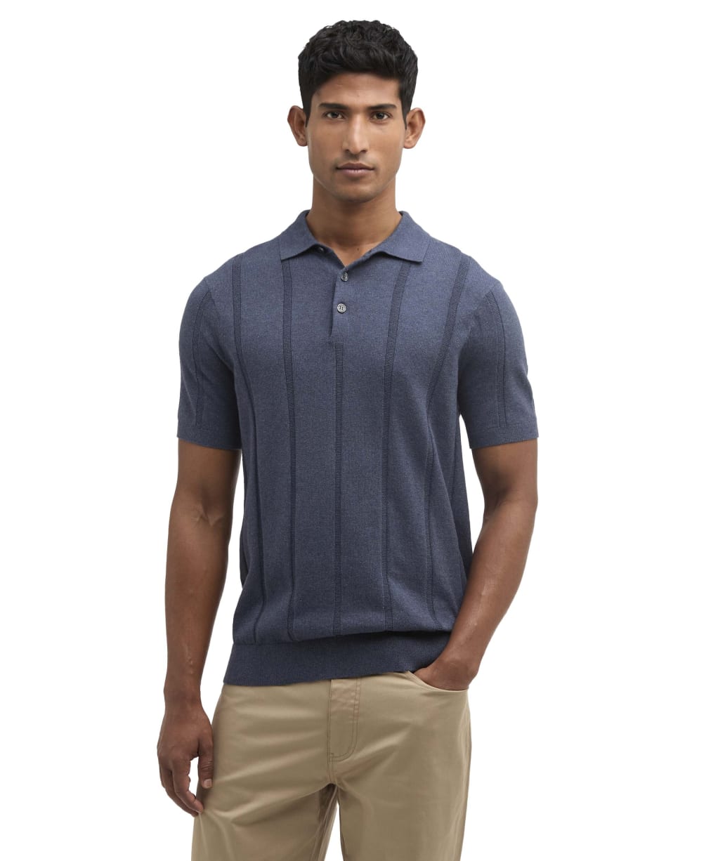 Men's Barbour Wellburn Knitted Polo Shirt