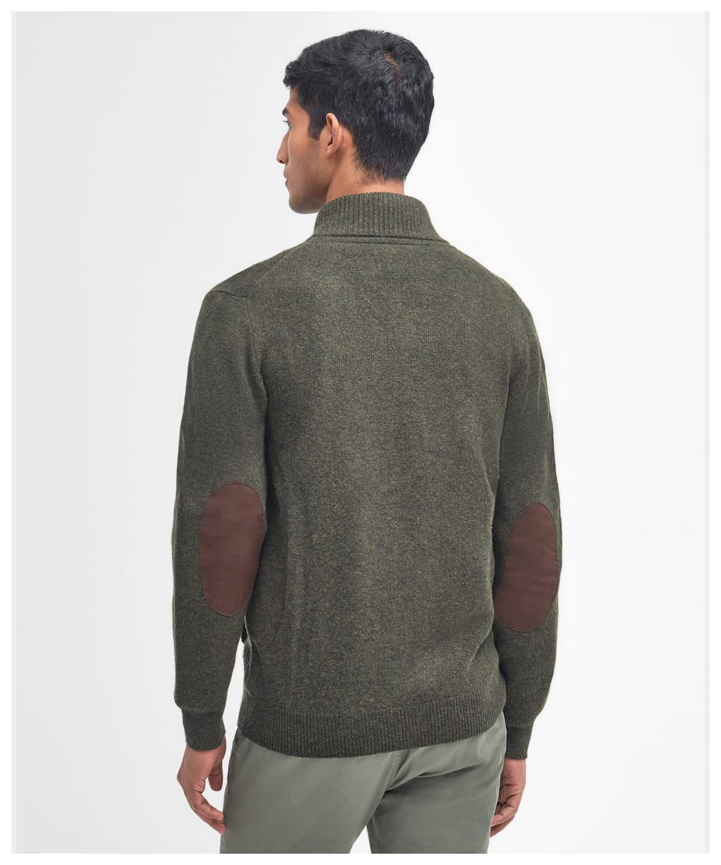 Men's Barbour Patch Zip Through Sweater