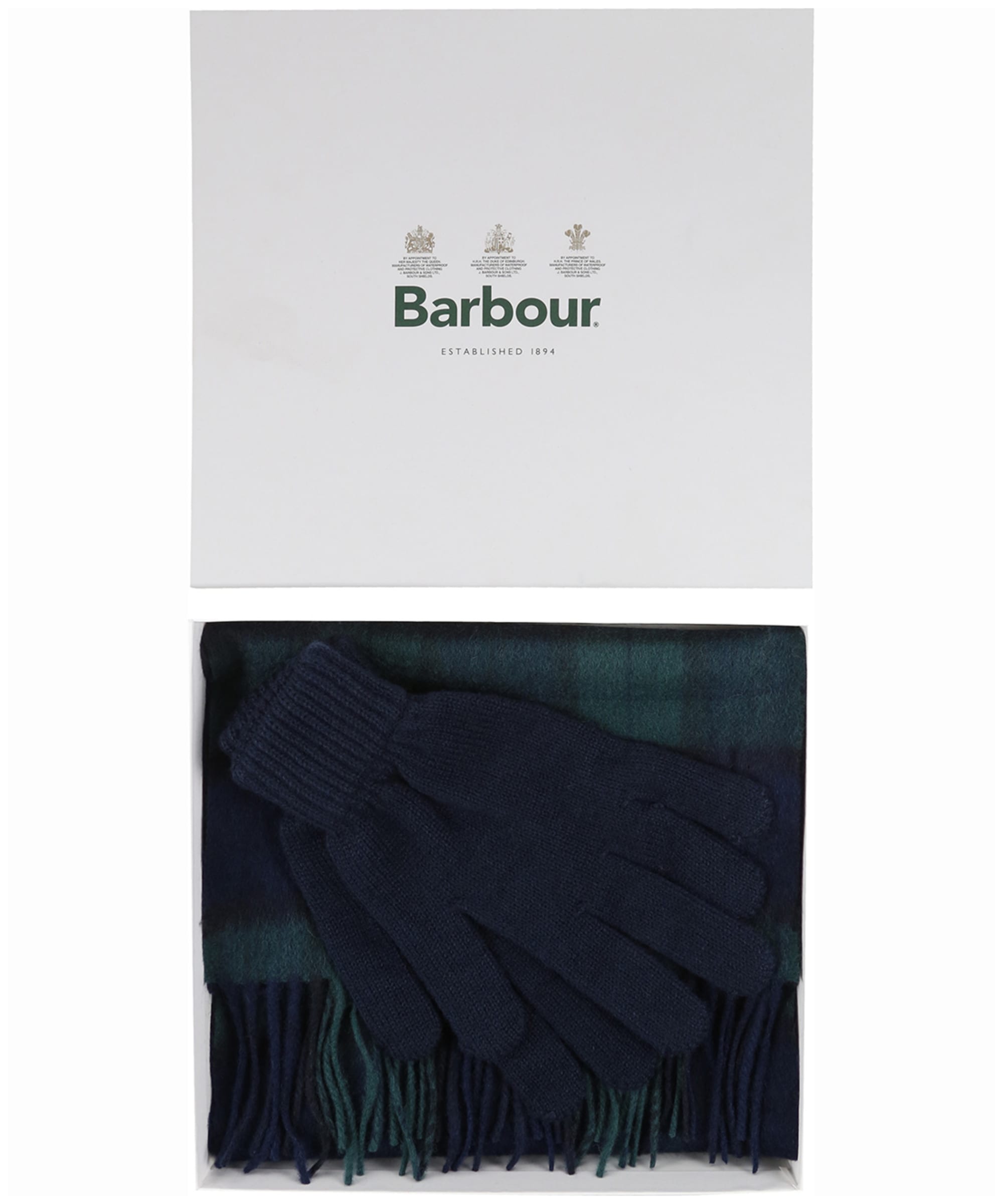Men’s Barbour Tartan Scarf and Glove Gift Set