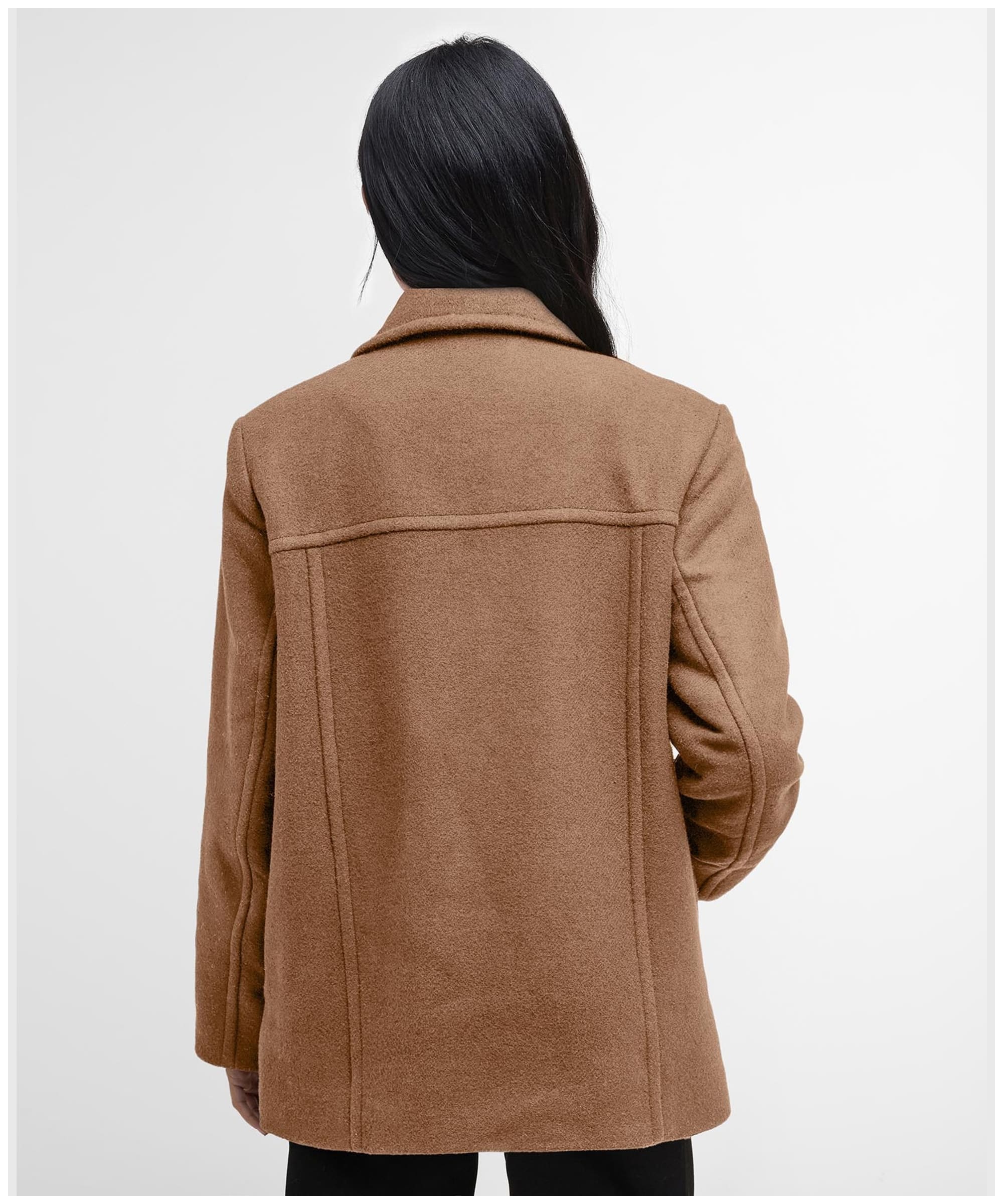 Women's Barbour Indie Military Wool Peacoat