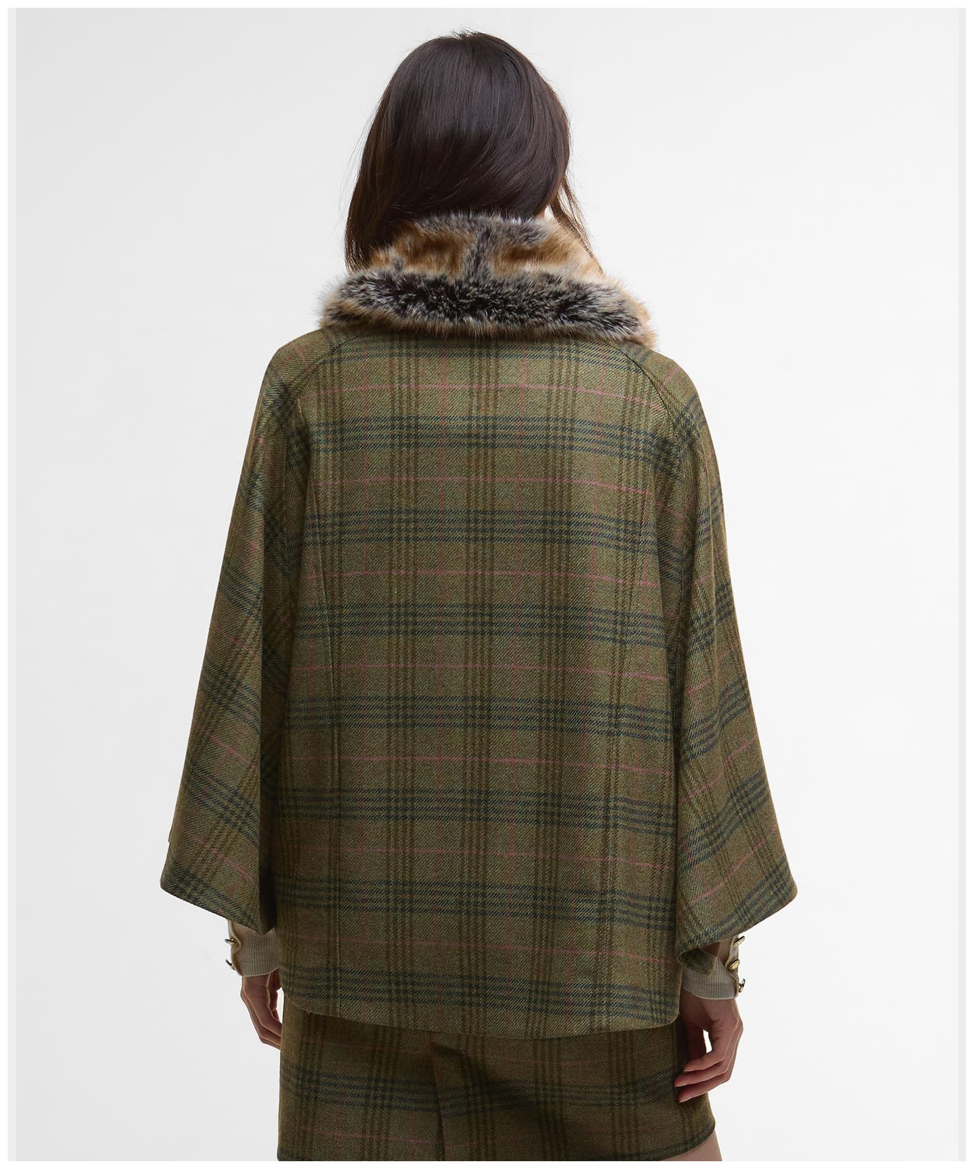 Women's Barbour Flax Lily Wool Cape