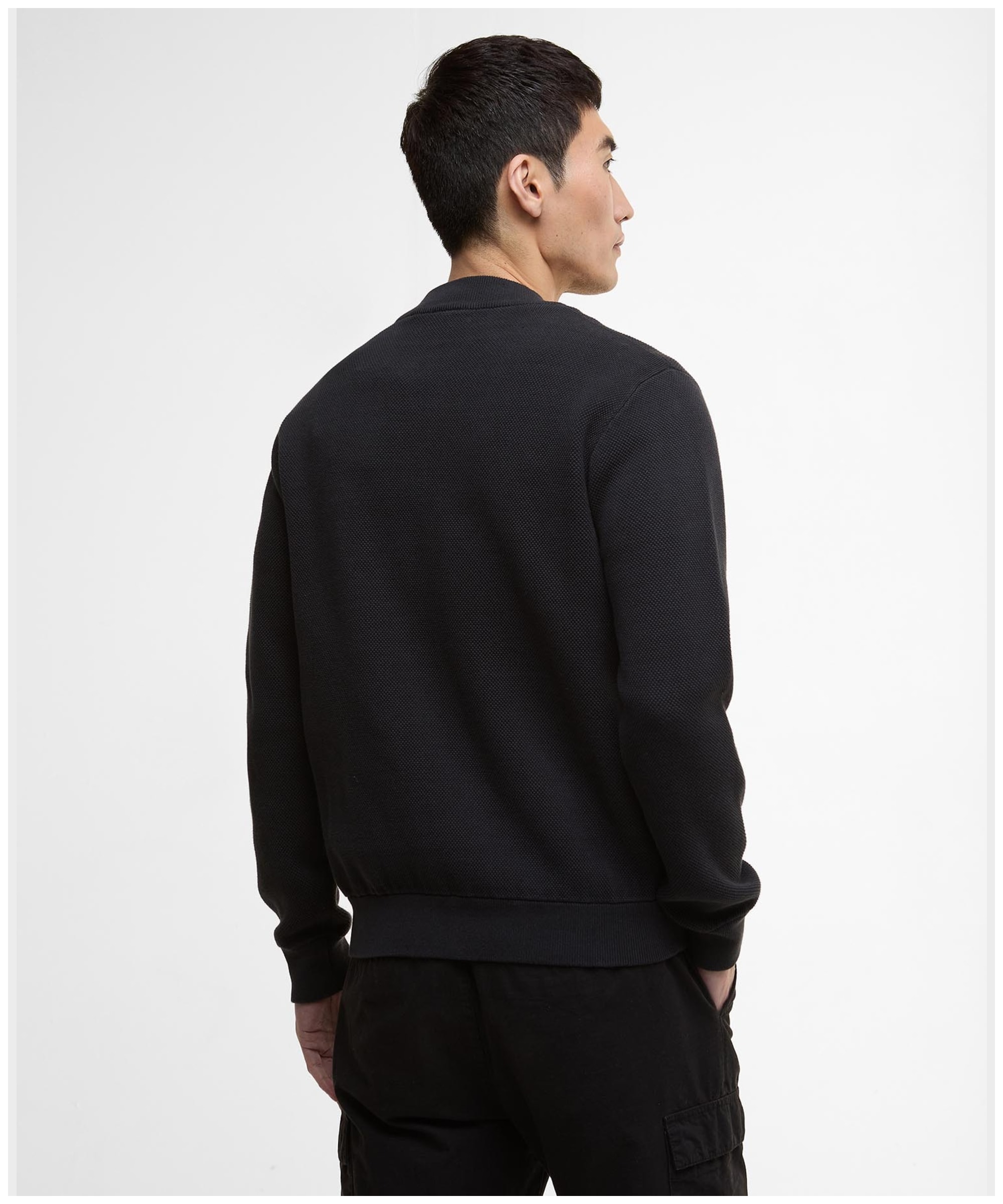 Men's Barbour International Patrick Bomber Zip Through Cardigan