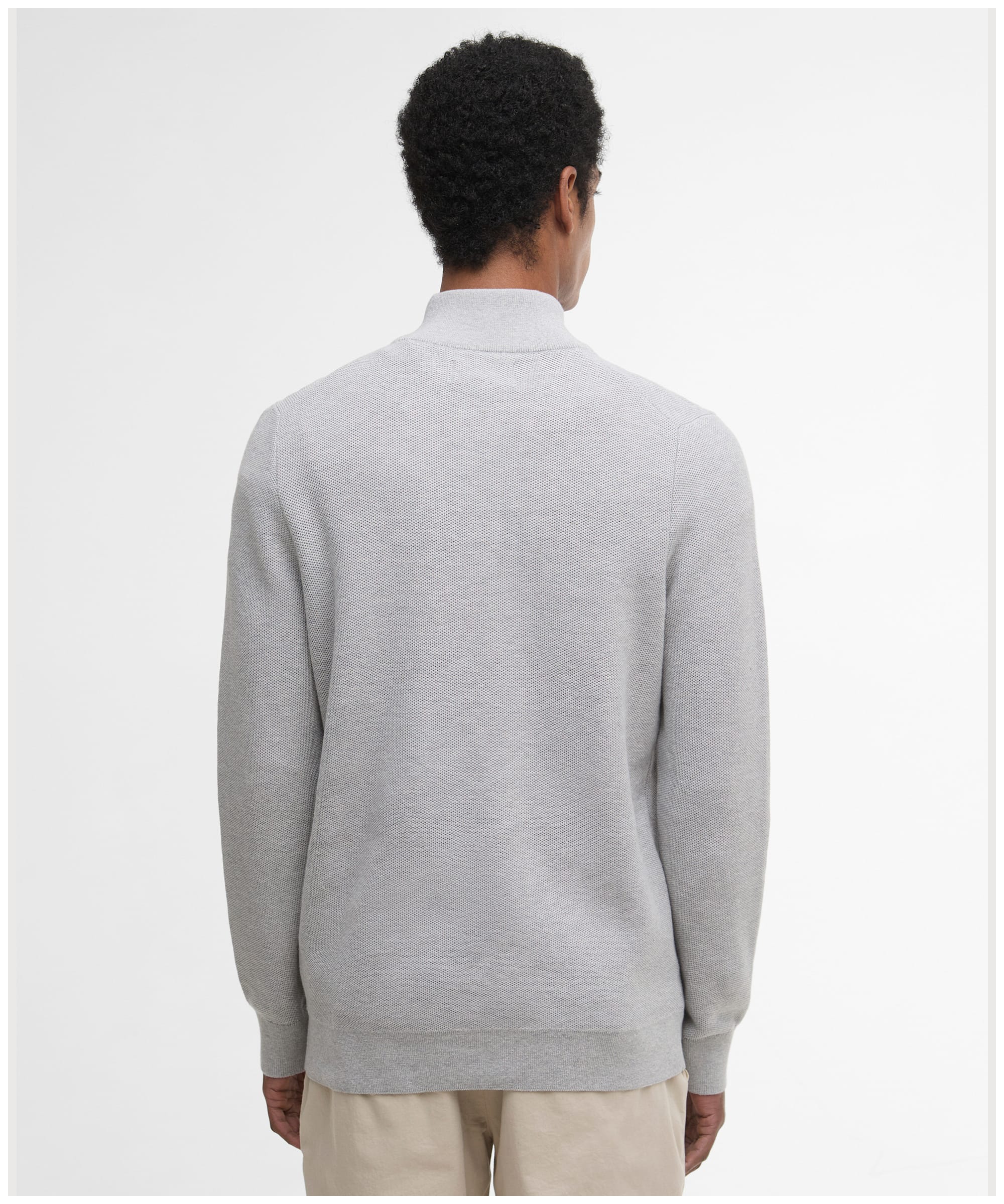 Men's Barbour Essential Honeycomb Half Zip Sweater