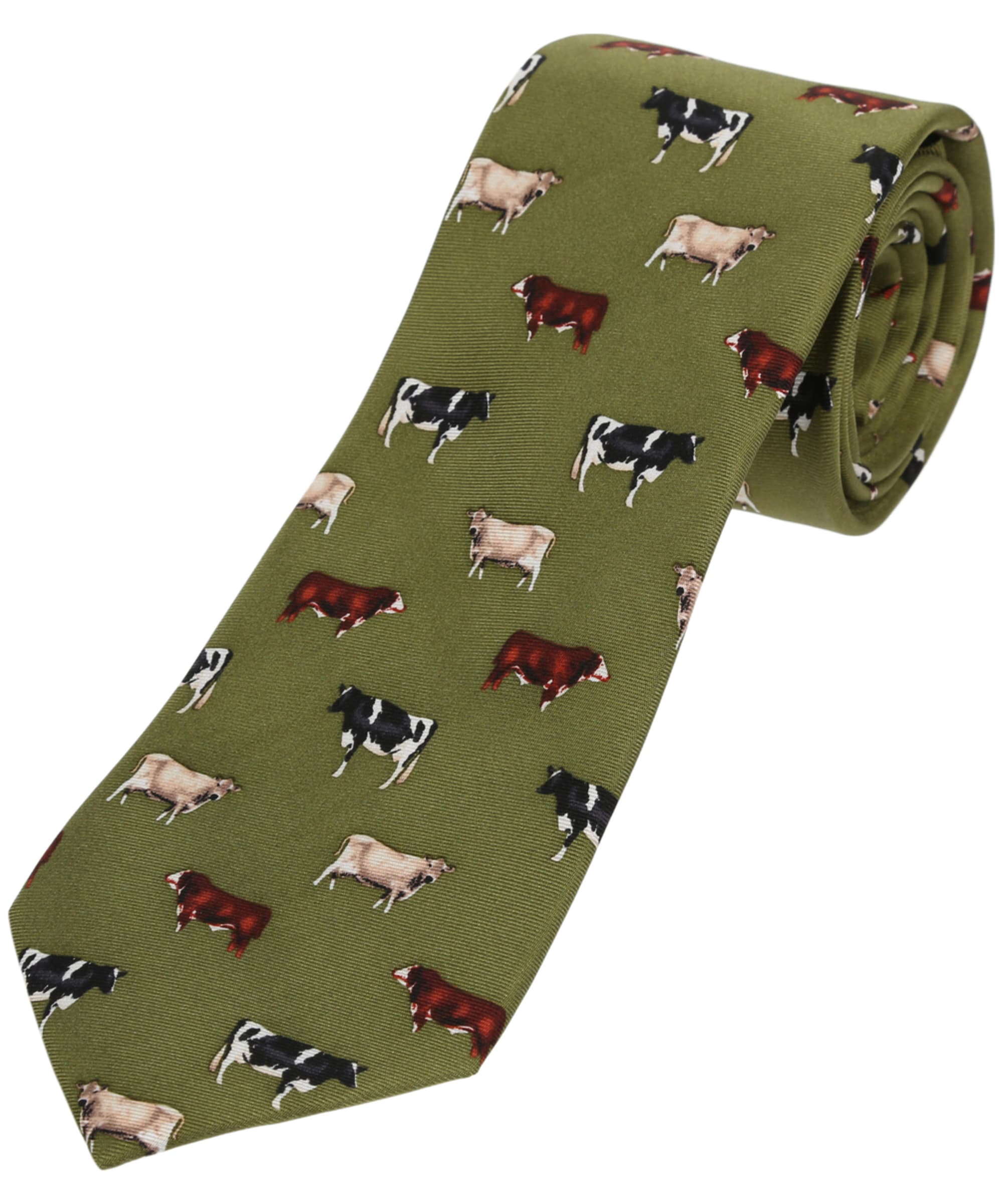 Men's Soprano Cow Breeds Silk Tie