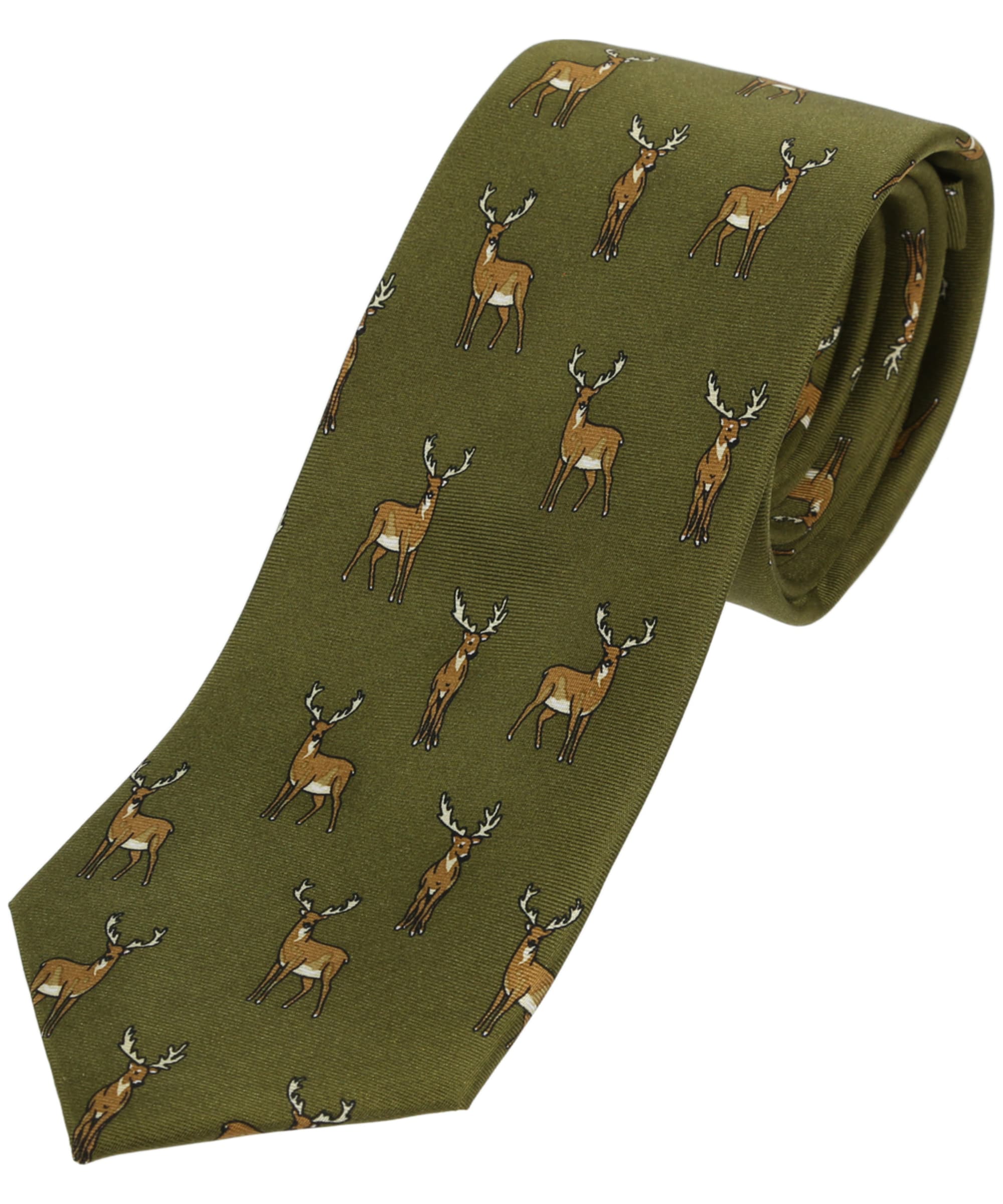 Men's Soprano Standing Stag Silk Tie