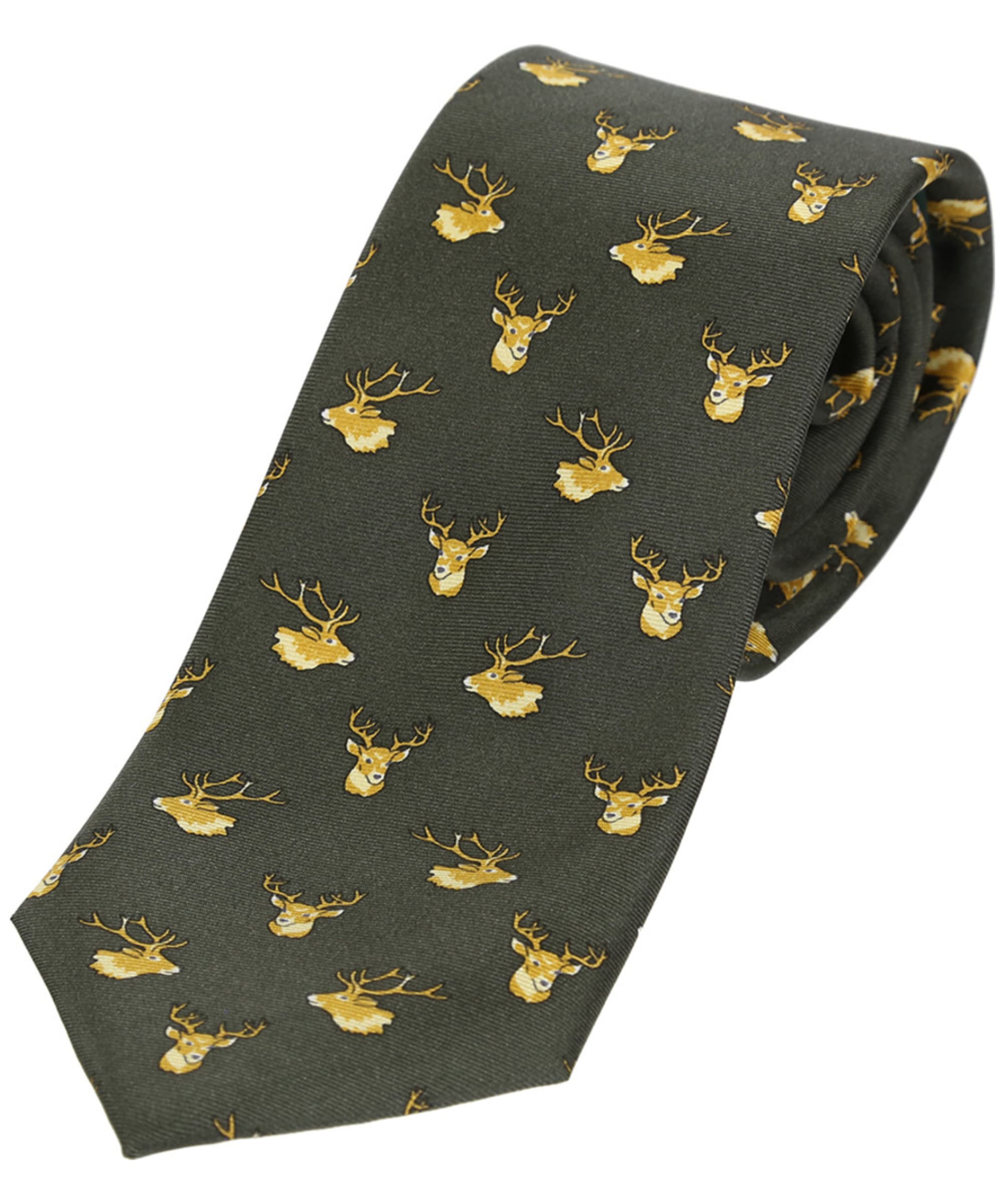 Men's Soprano Stags Heads Silk Tie