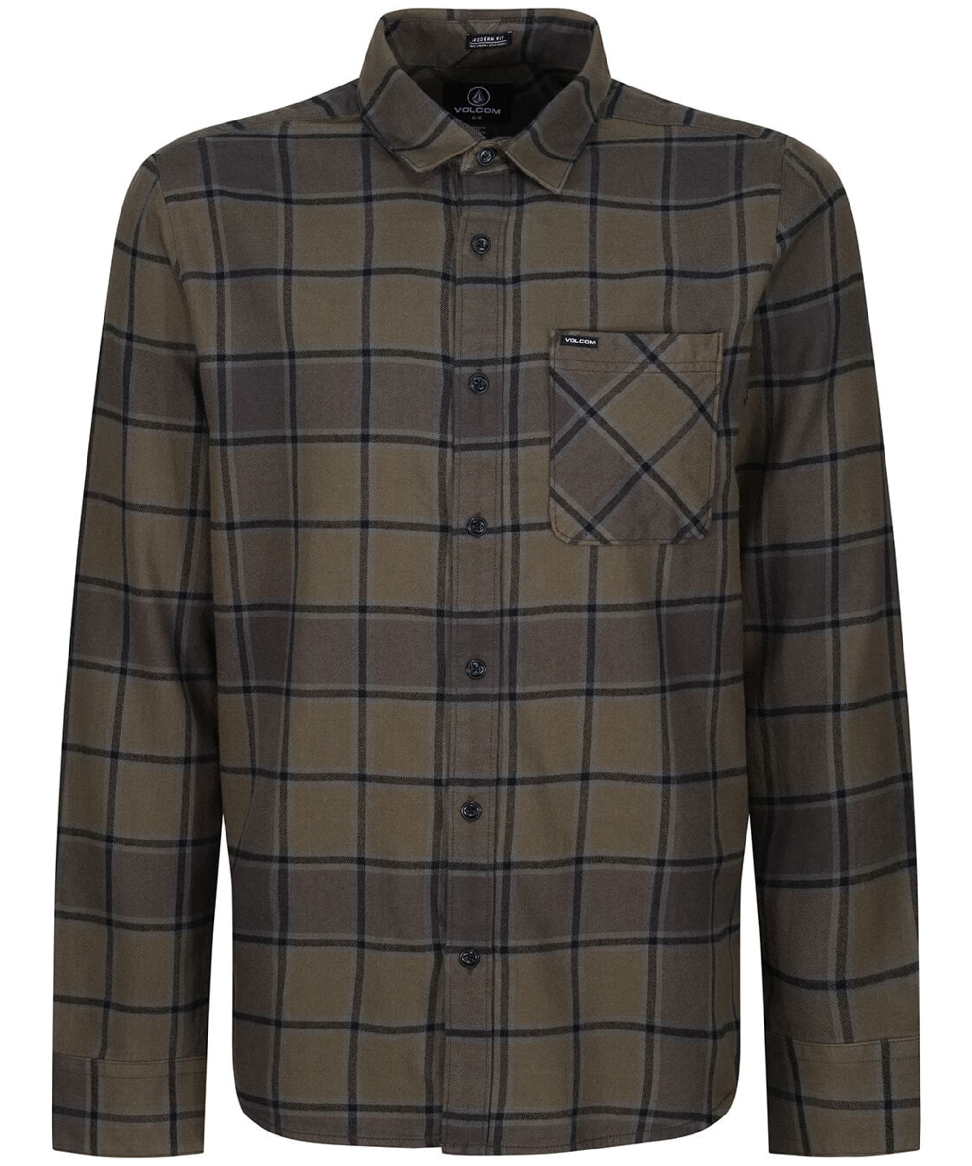 Men’s Volcom Caden Plaid Long-Sleeved Cotton Shirt