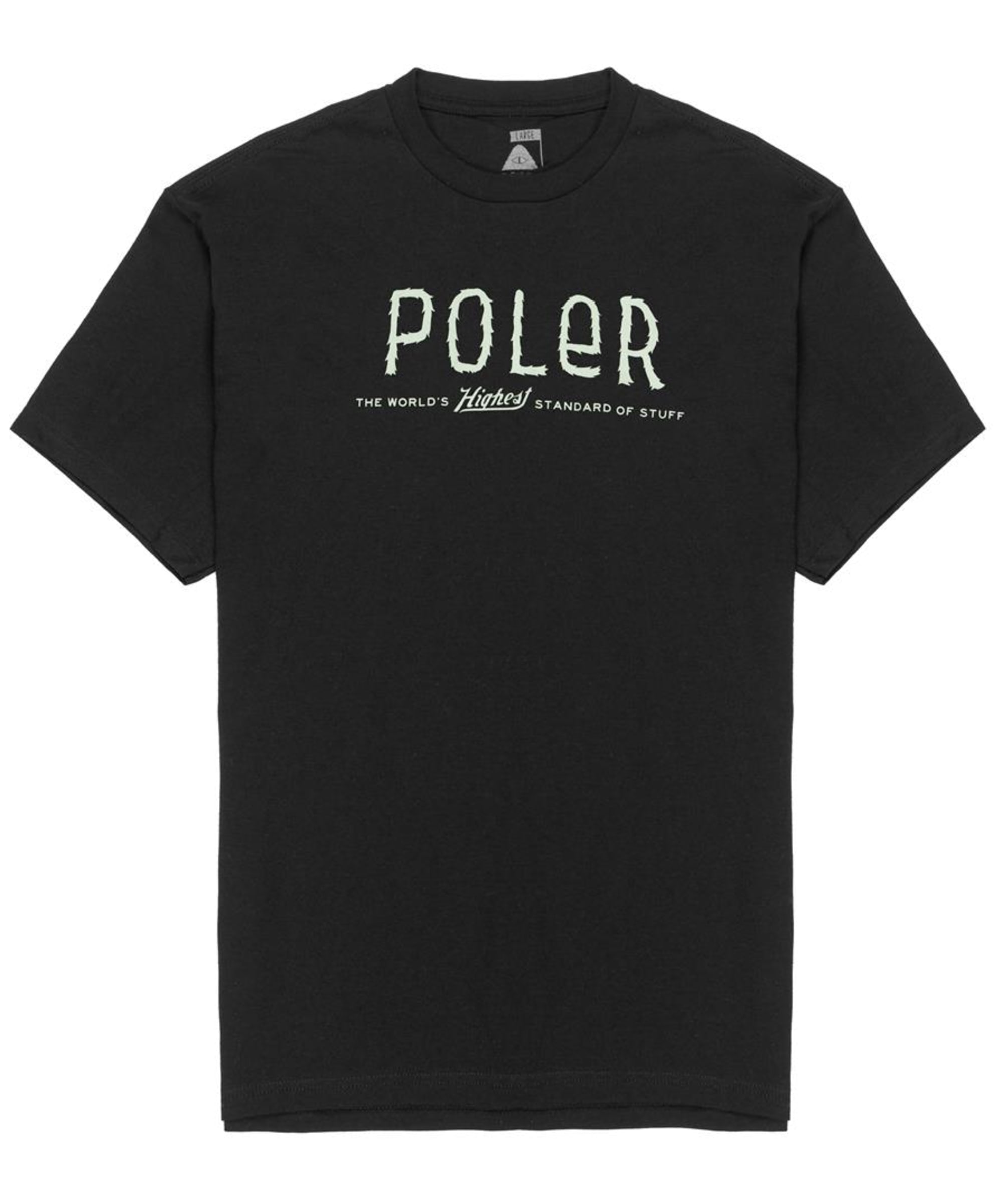 Men's Poler Furry Font Short Sleeve Cotton T-Shirt