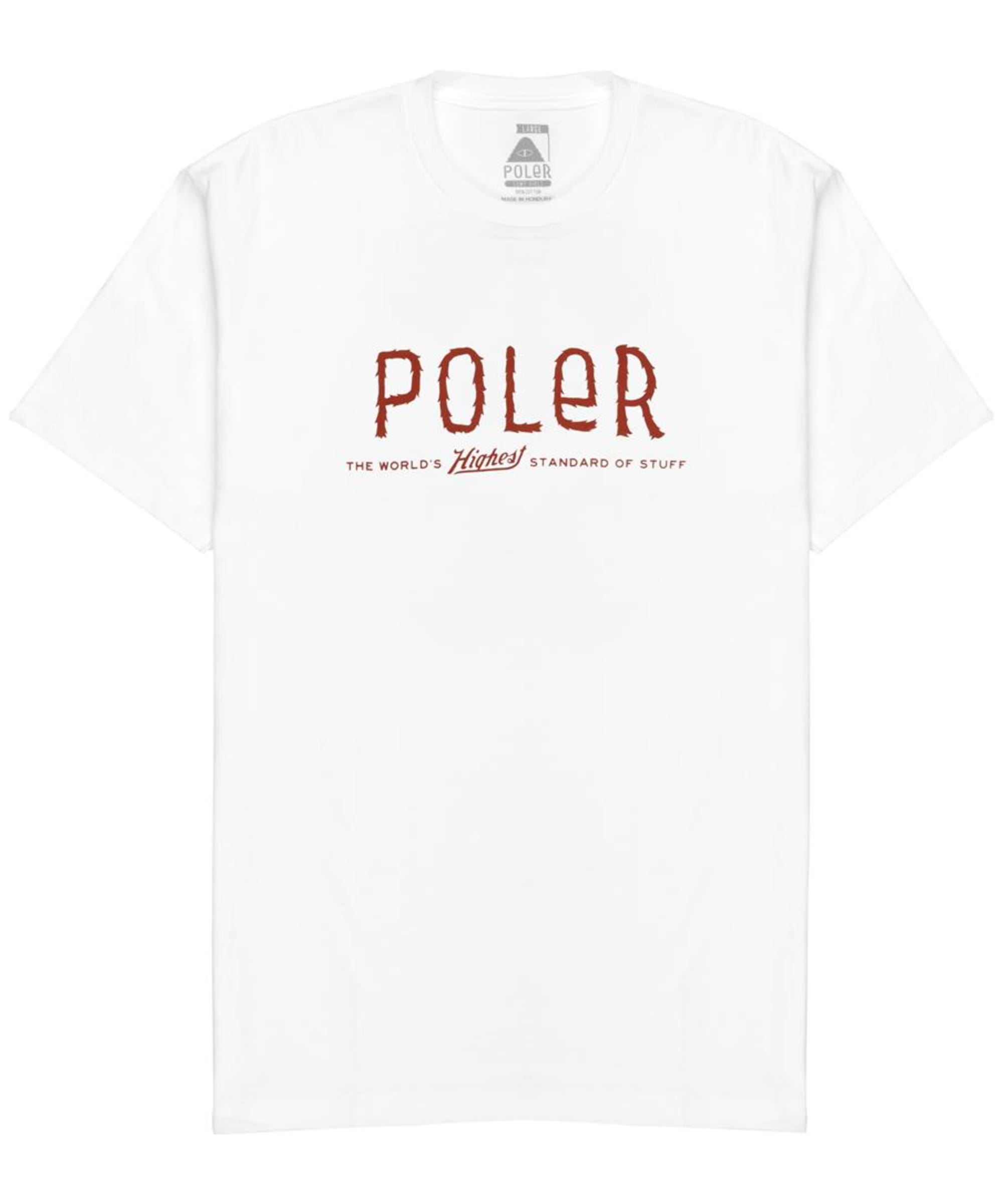 Men's Poler Furry Font Short Sleeve Cotton T-Shirt