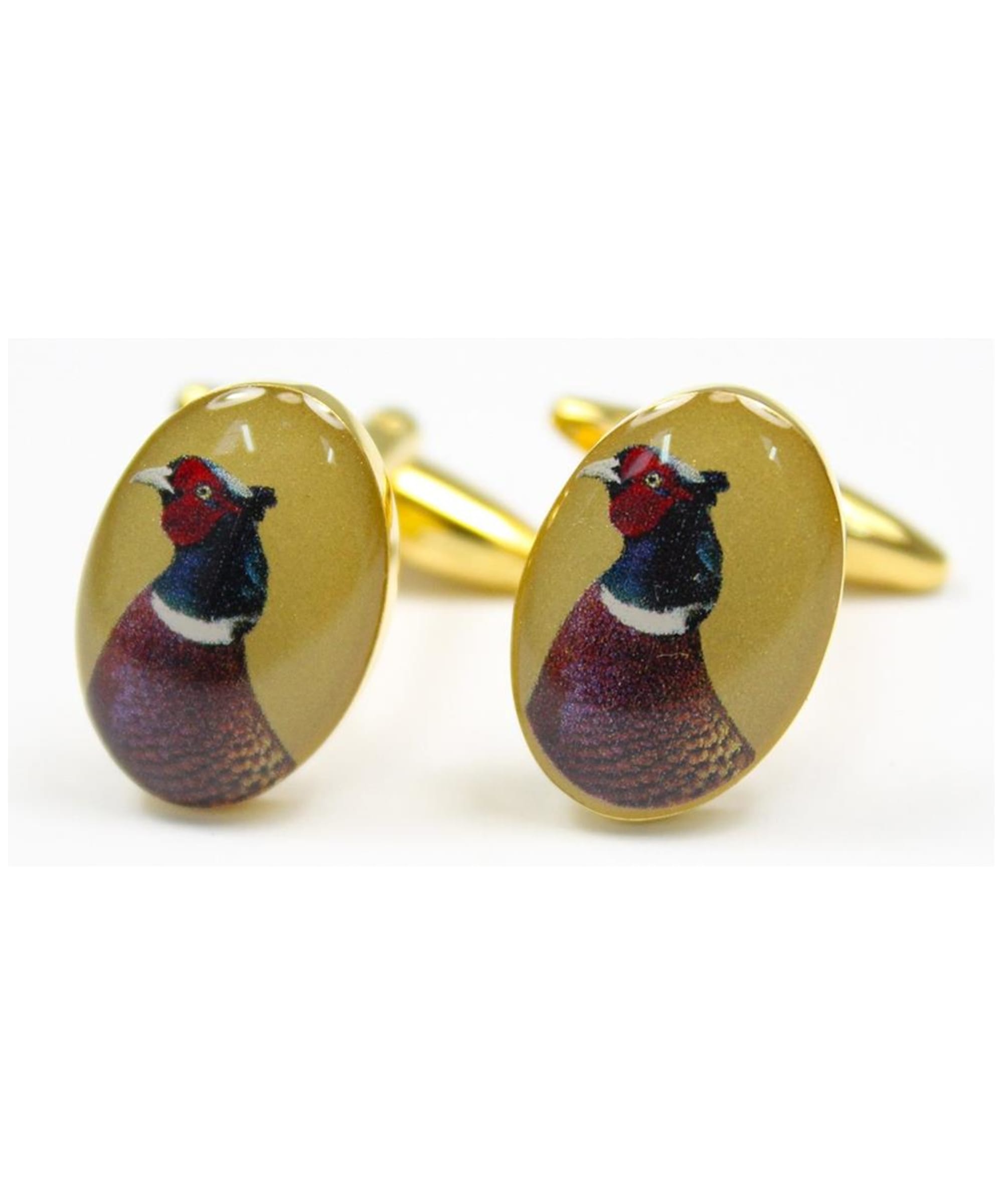 Men's Soprano Pheasant Head Country Cufflinks