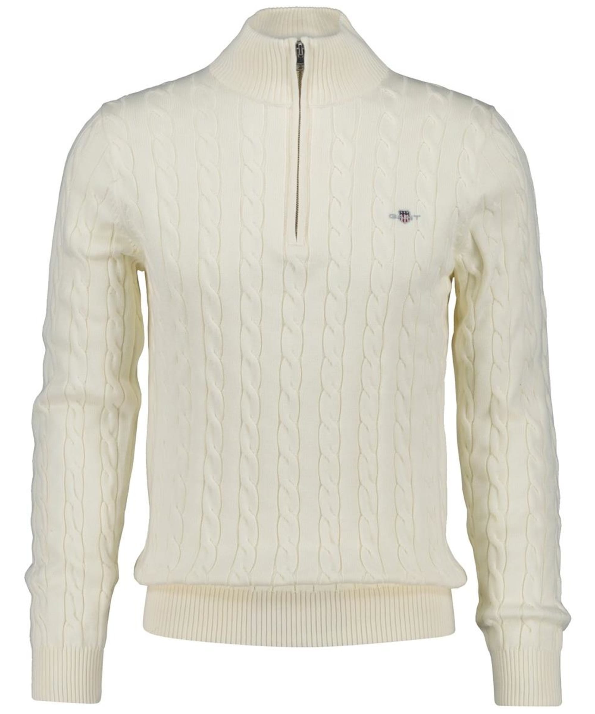 Men's GANT Cotton Cable Half Zip Knit