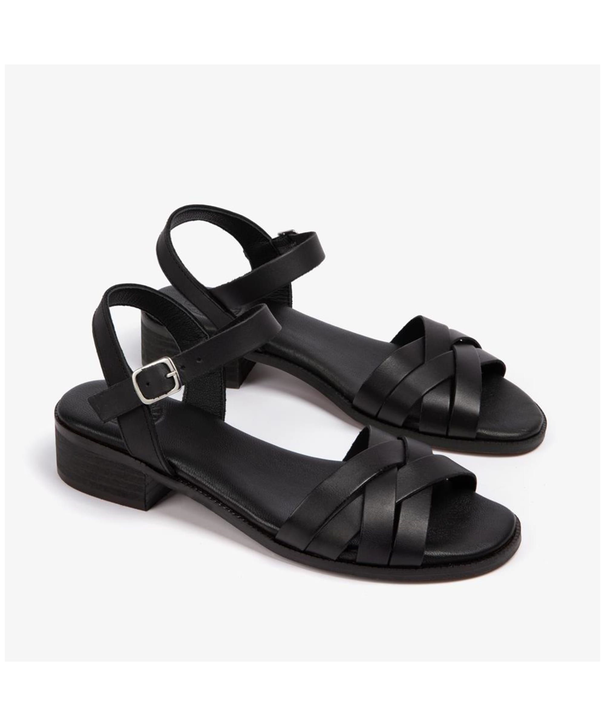 Women's Penelope Chilvers Heeled Shepherdess Leather Sandals