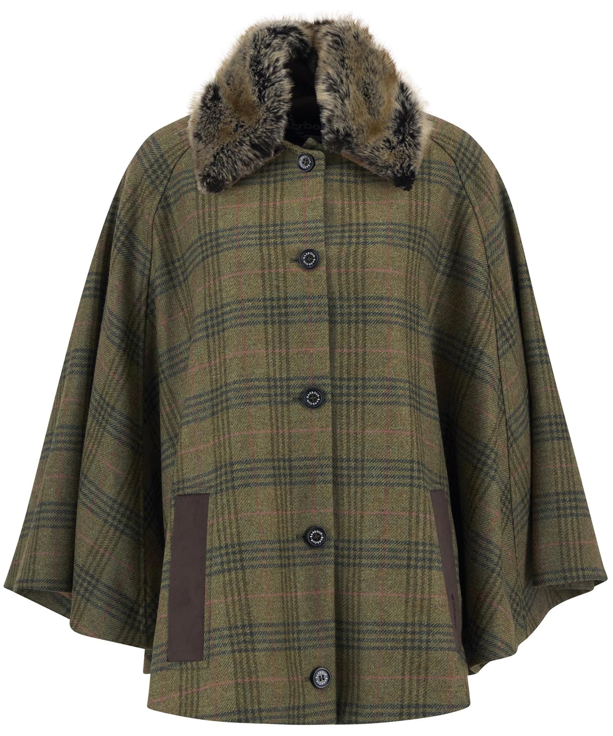Women's Barbour Flax Lily Wool Cape