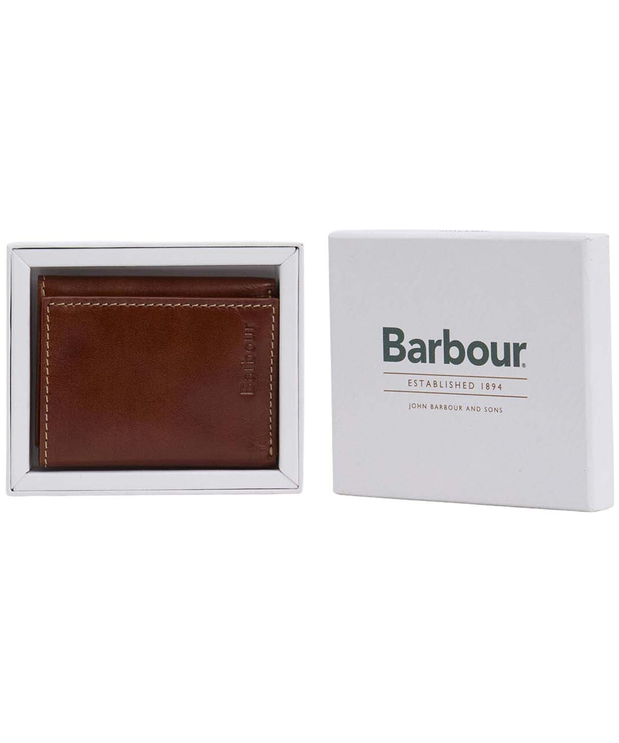 Men's Barbour Bywell Leather Bi Fold Wallet