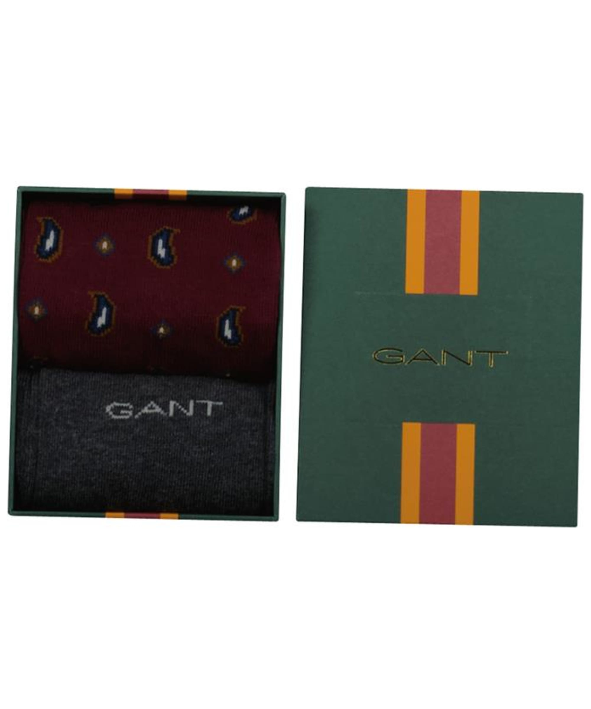 Men's GANT Paisley Socks Gift Box - 2 Pack