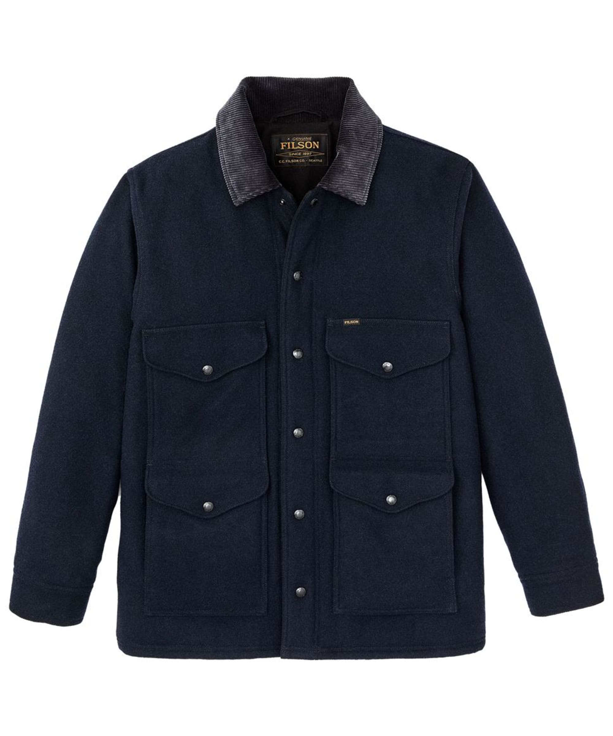 Men's Filson Spokane Insulated Cruiser Mackinaw Blend Wool Jacket