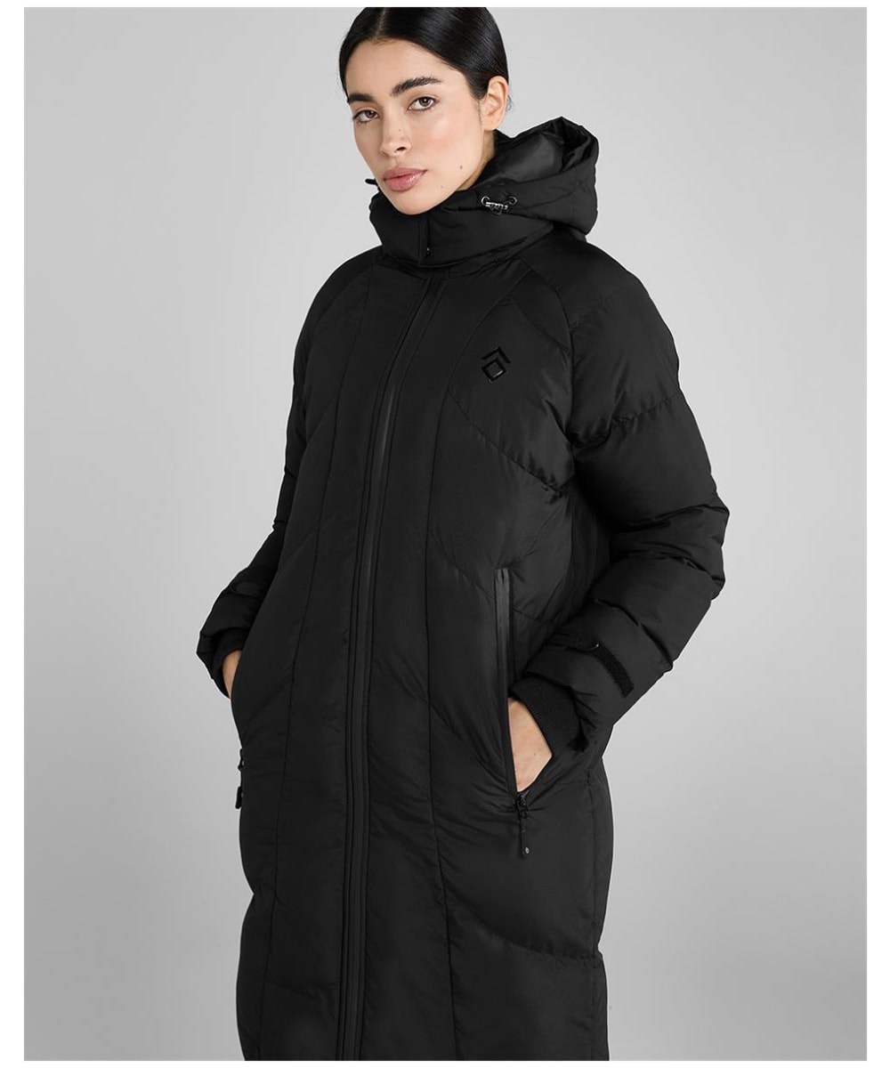 Women's Aztec Diamond Long Shower Proof Puffer Coat