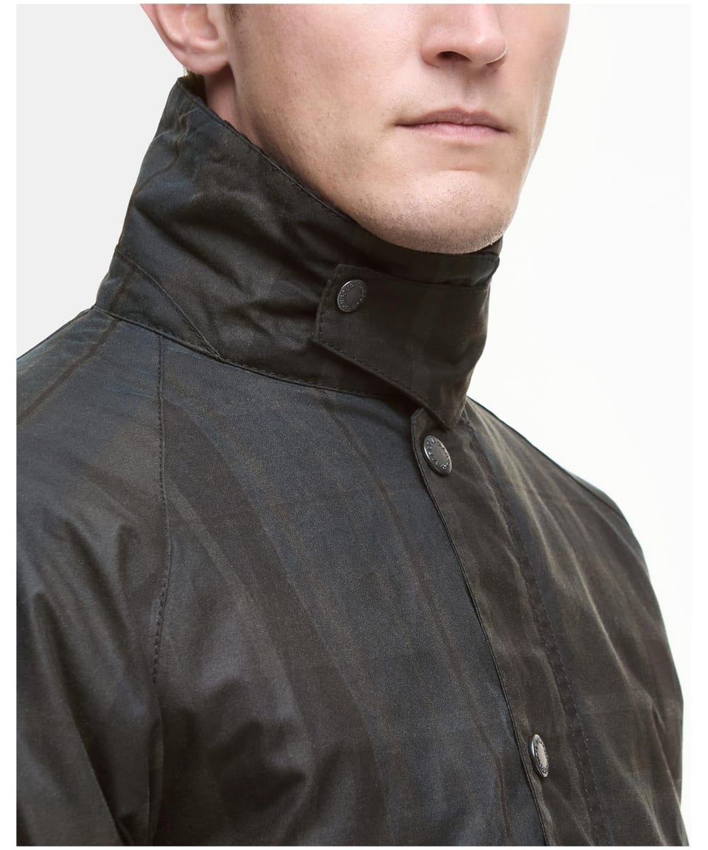 Men's Barbour Modern Check Bedale Waxed Jacket
