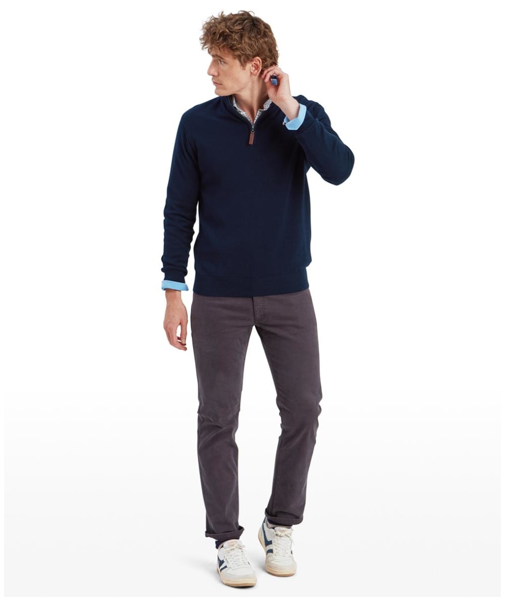 Men's Schöffel Calton Cotton Cashmere 1/4 Zip Jumper