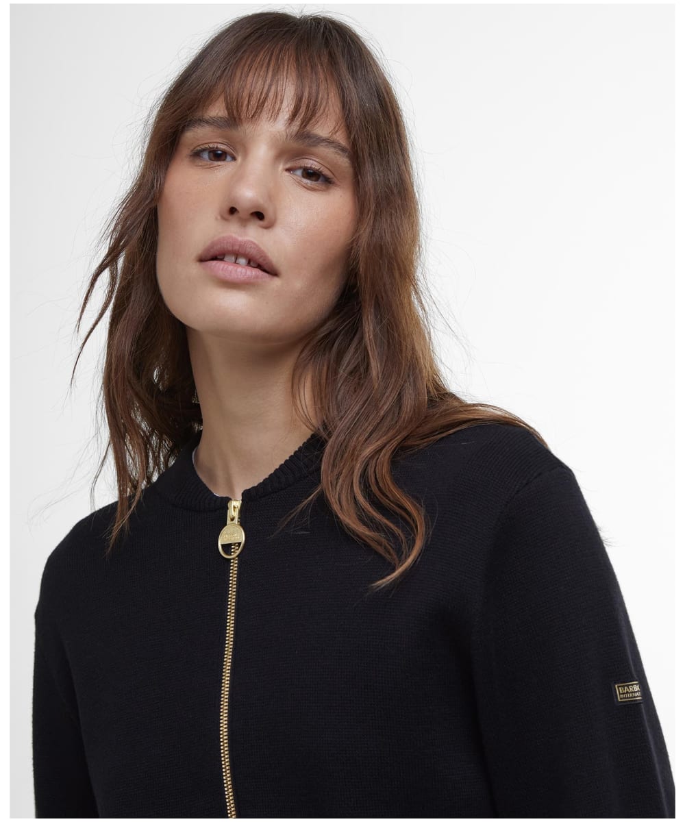 Women's Barbour International Priya Knitted Bomber Jacket