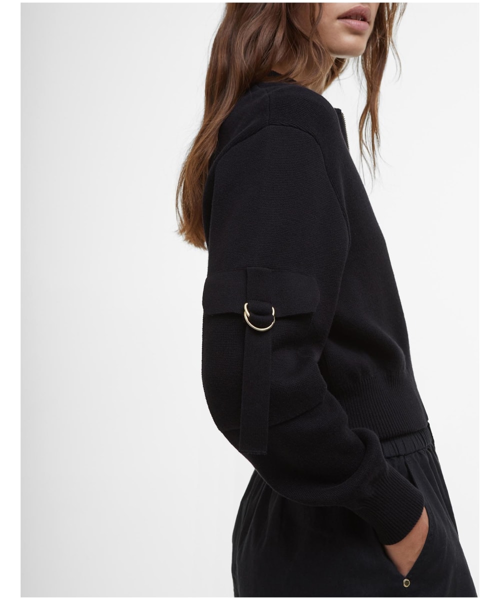 Women's Barbour International Priya Knitted Bomber Jacket