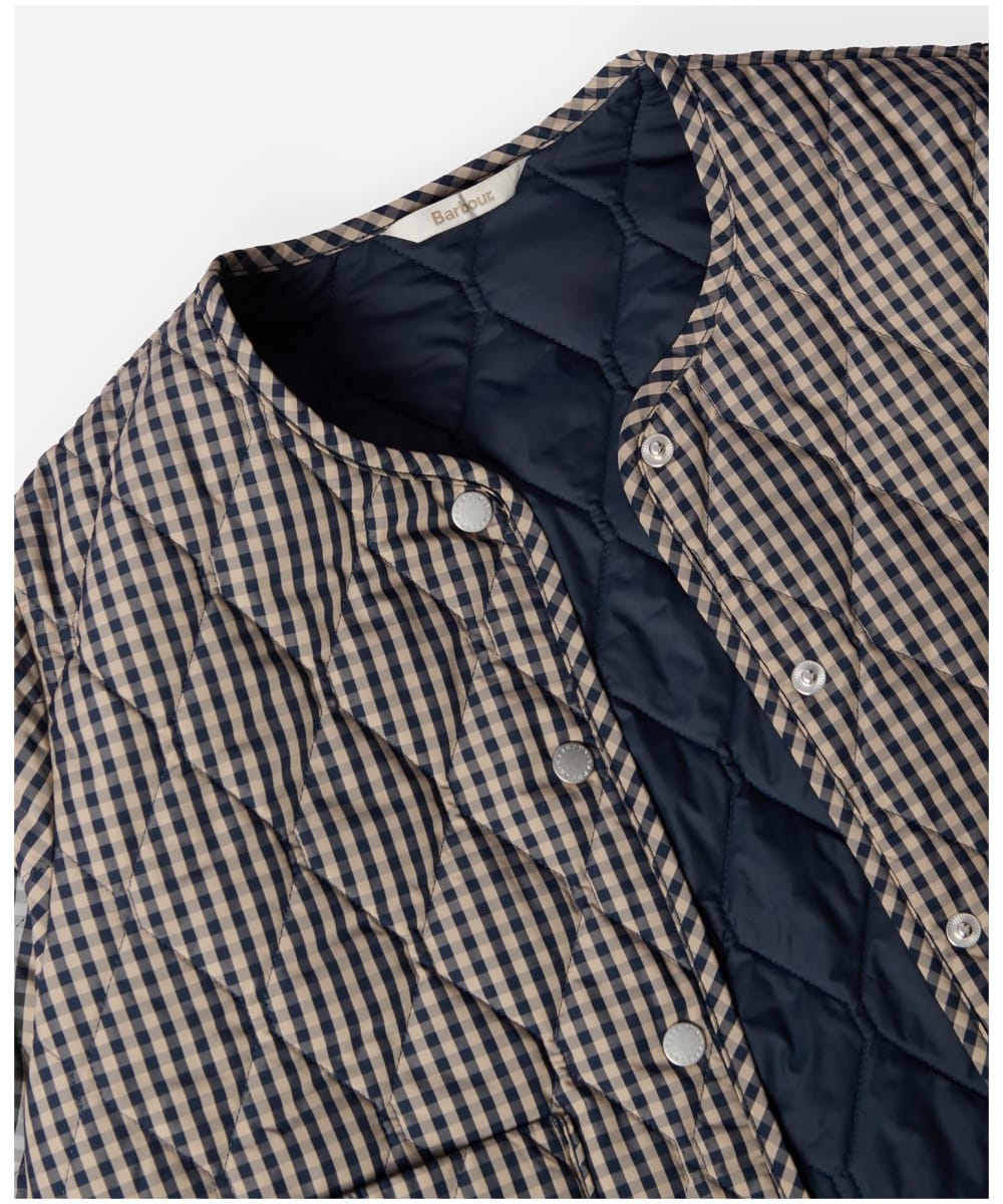 Women's Barbour Check Monroe Quilted Jacket