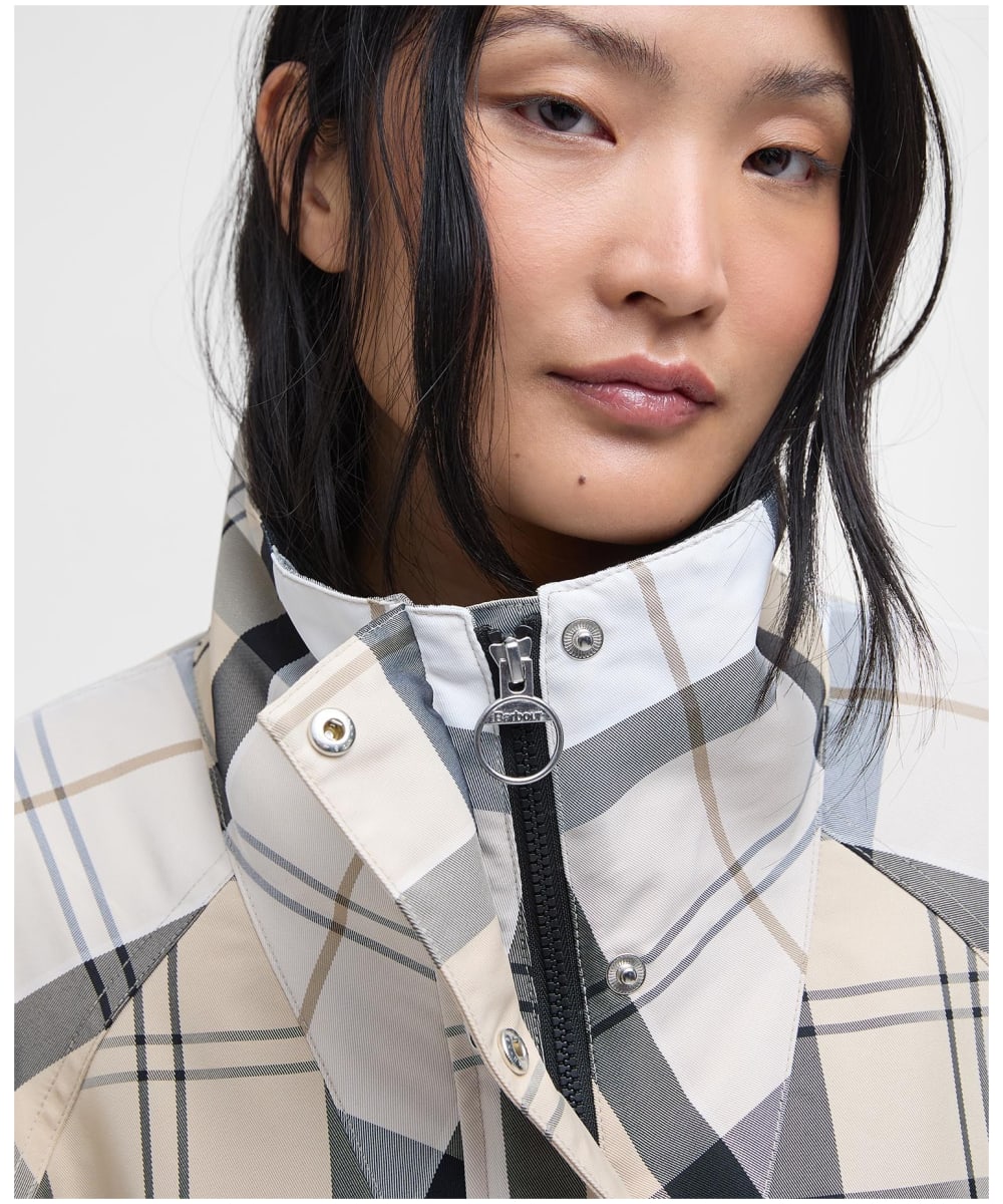 Women's Barbour Suri Checked Showerproof Jacket