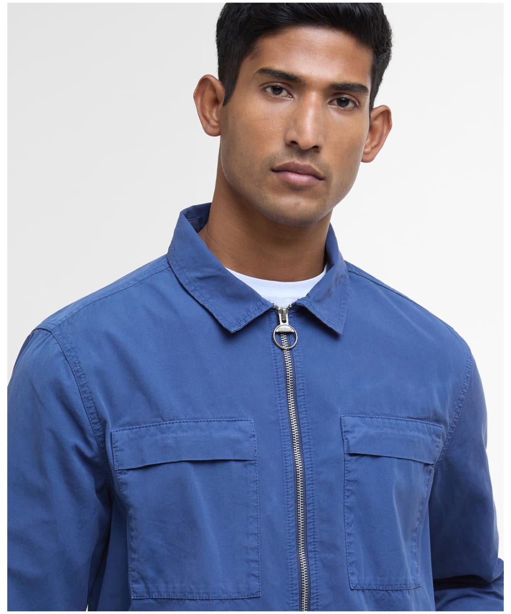 Men's Barbour Glendale Zip Through Cotton Overshirt