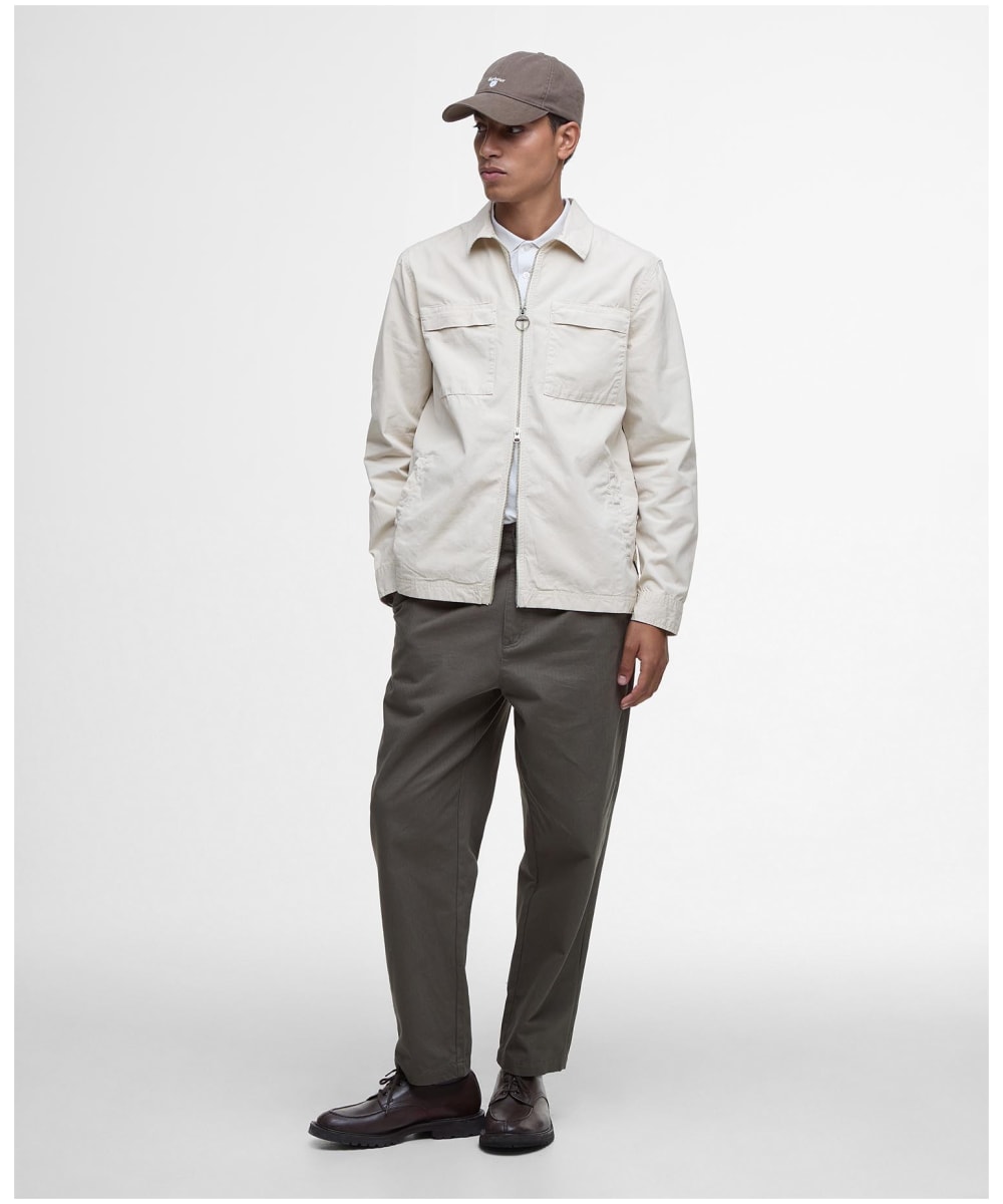 Men's Barbour Glendale Zip Through Cotton Overshirt