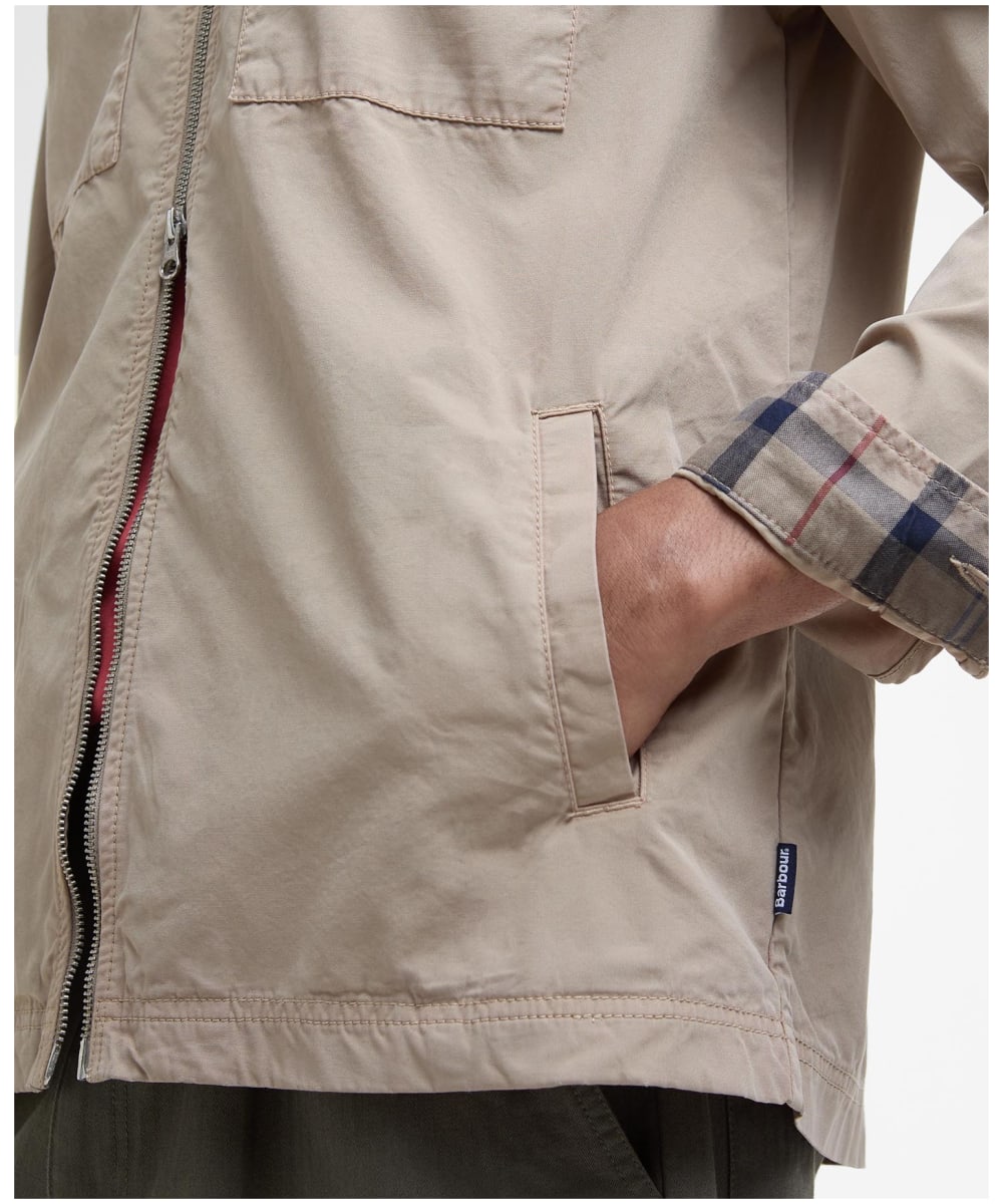 Men's Barbour Glendale Zip Through Cotton Overshirt