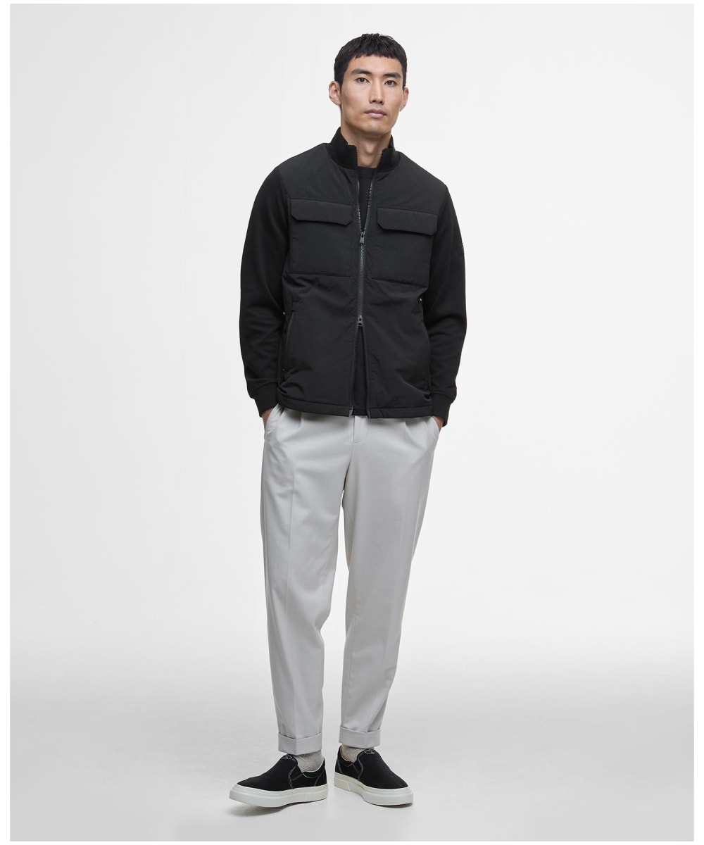 Men's Barbour International Ethan Funnel Neck Quilted Sweat