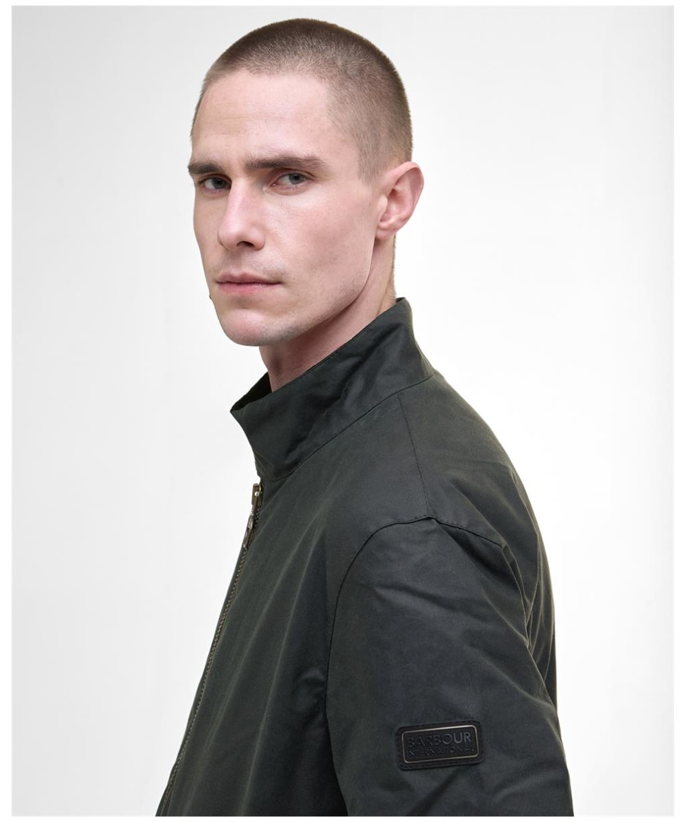 Men's Barbour International Lutlaw Harrington Waxed Jacket
