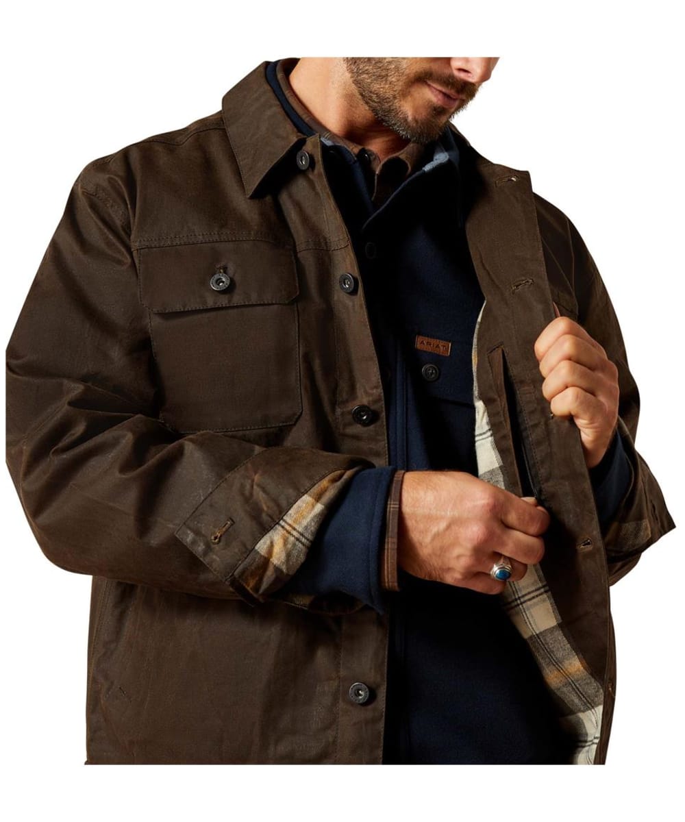 Men's Ariat Drayham Waxed Cotton Jacket