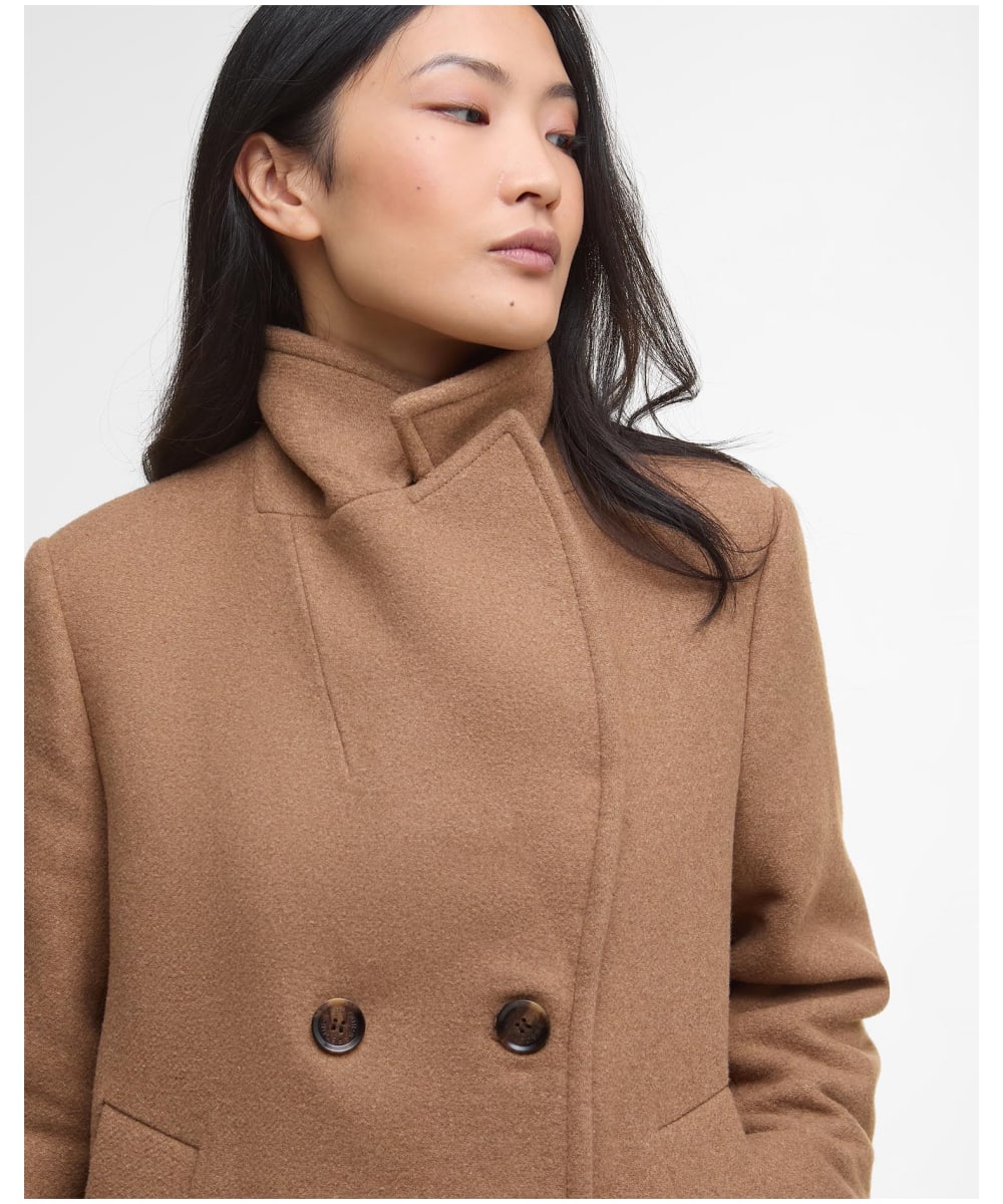 Women's Barbour Indie Military Wool Peacoat
