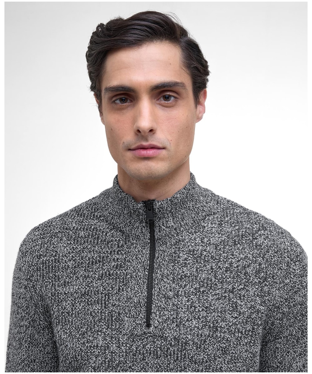 Men's Barbour International Declan Yarn Twist Funnel Neck Jumper