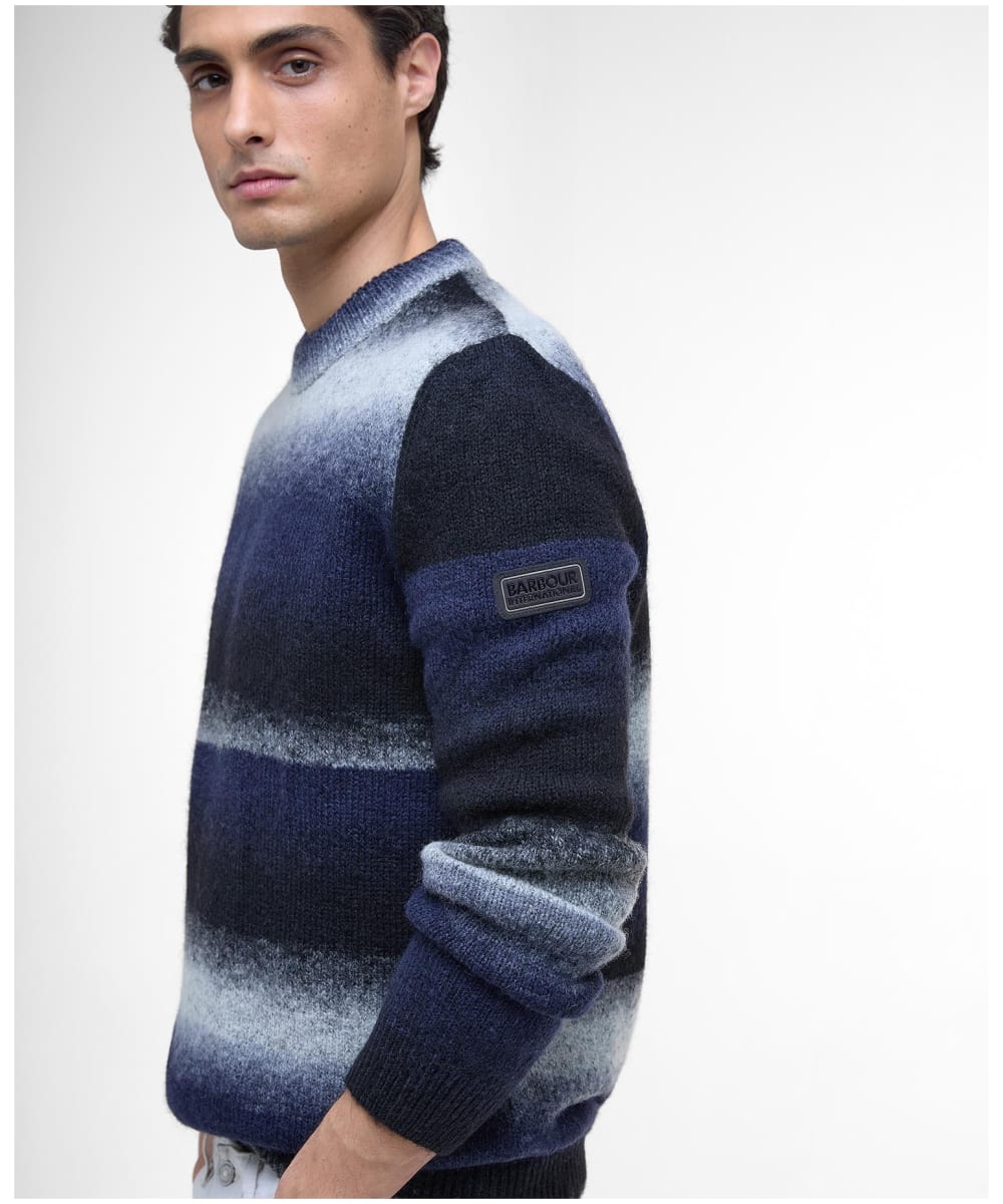 Men's Barbour International Vector Colour Block Crew Neck Jumper