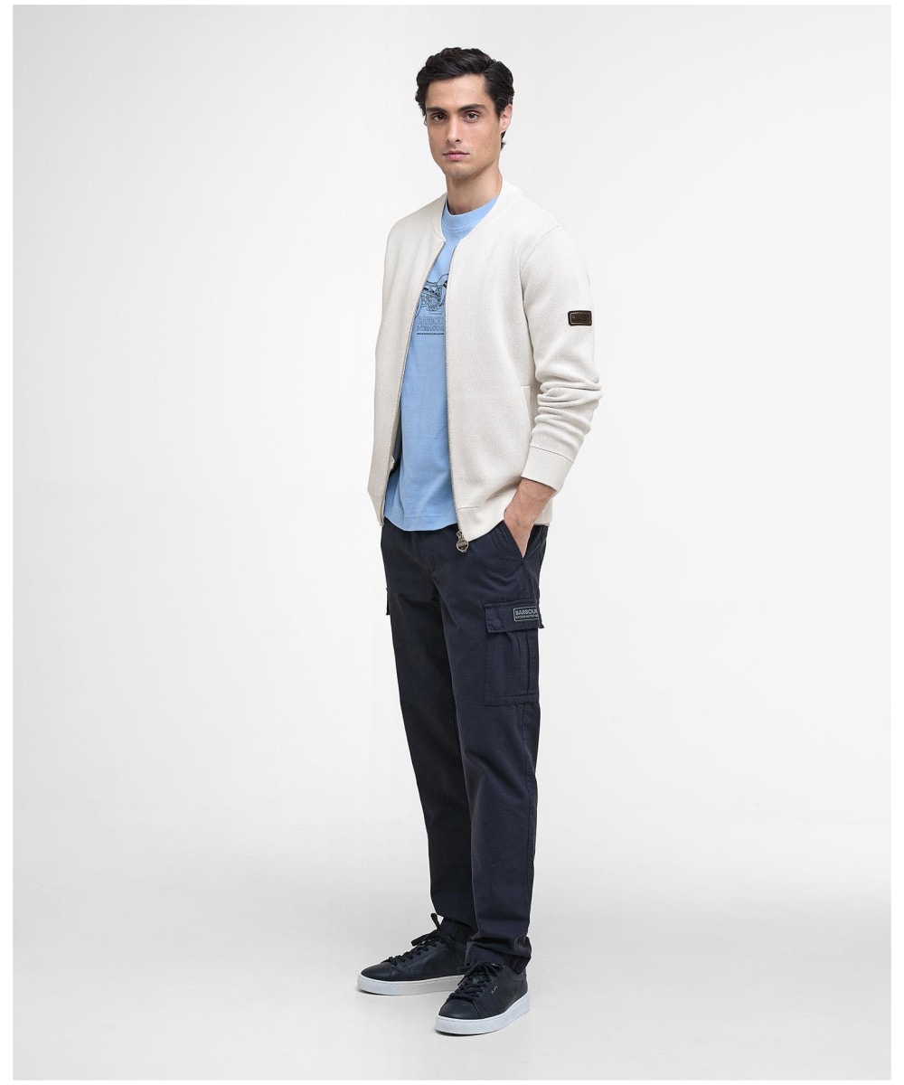 Men's Barbour International Patrick Bomber Zip Through Cardigan