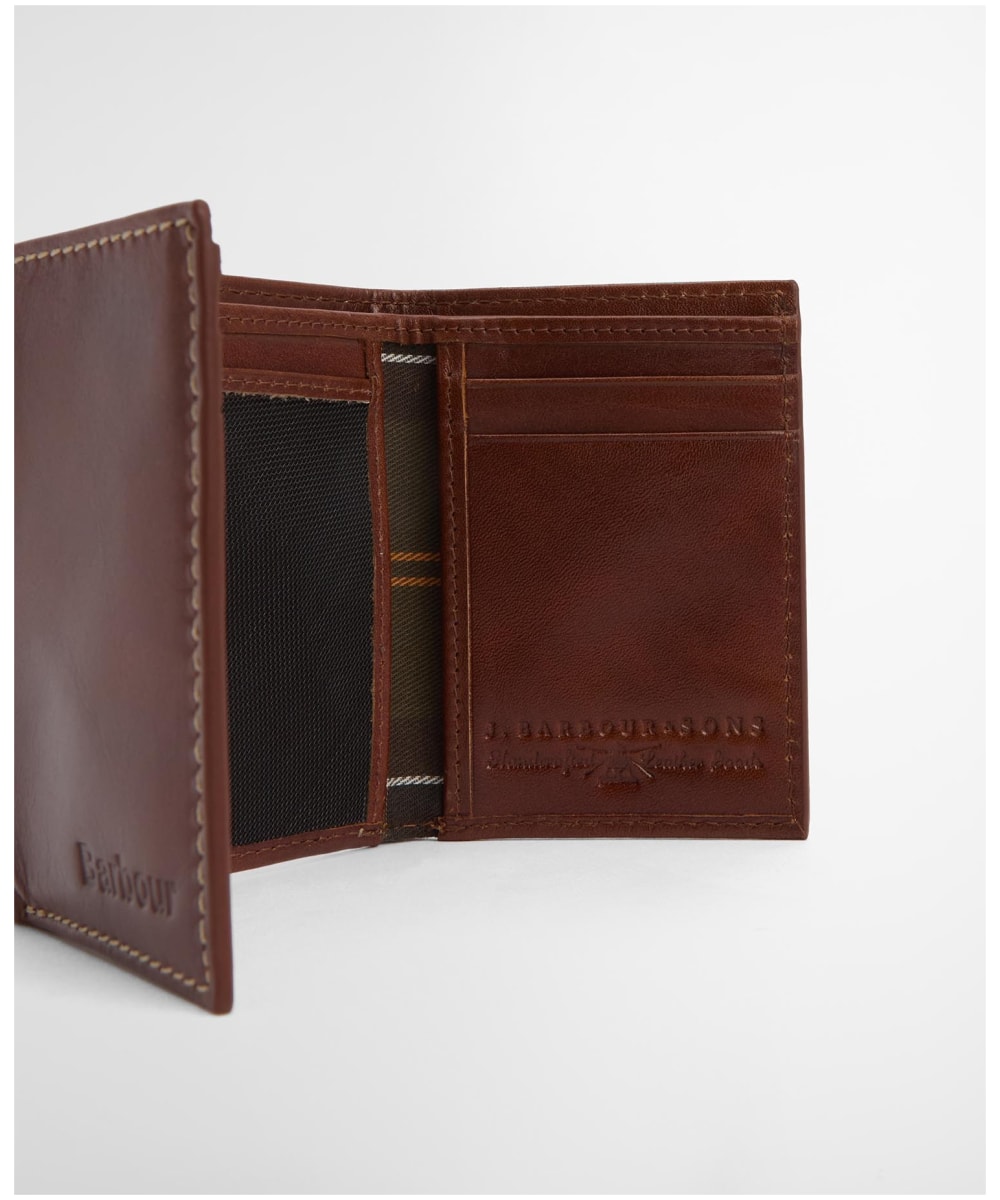 Men's Barbour Bywell Leather Bi Fold Wallet