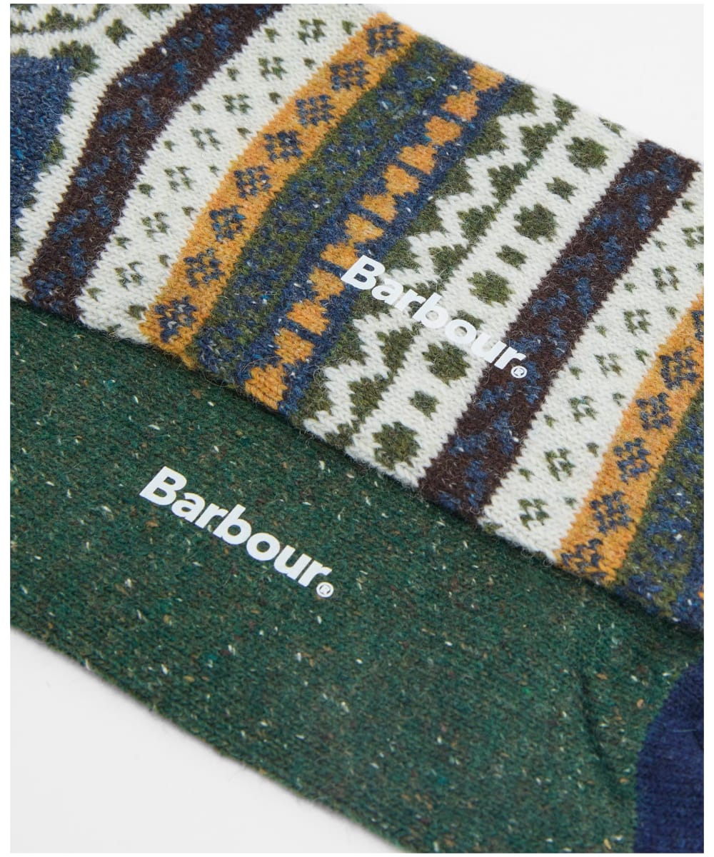 Men's Barbour Fair Isle Socks - 2 Pack
