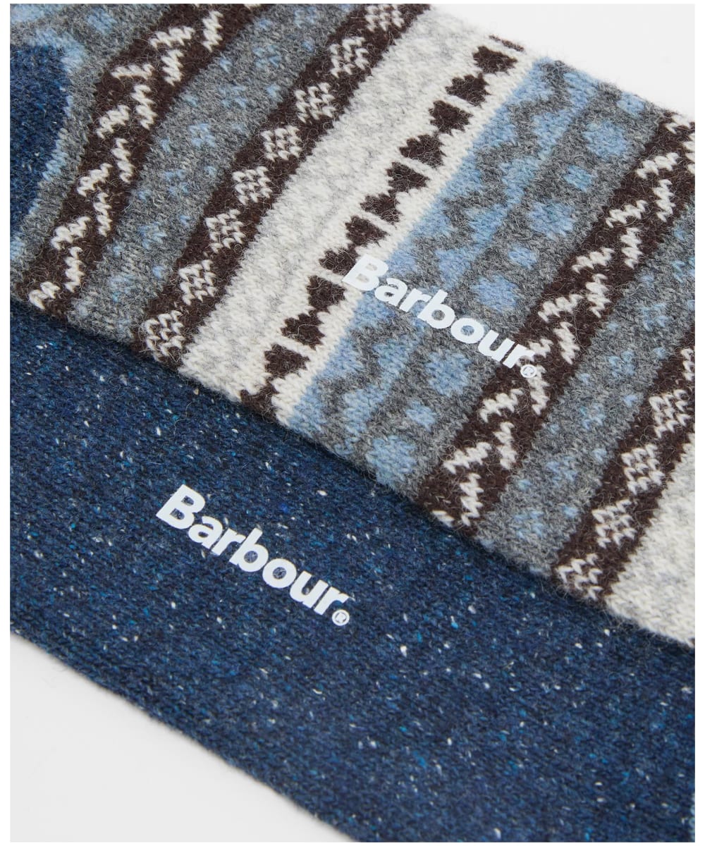 Men's Barbour Fair Isle Socks - 2 Pack