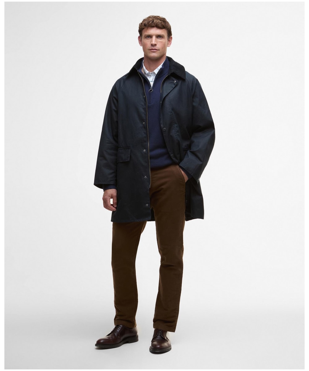 Men's Barbour Country Waxed Mac Jacket
