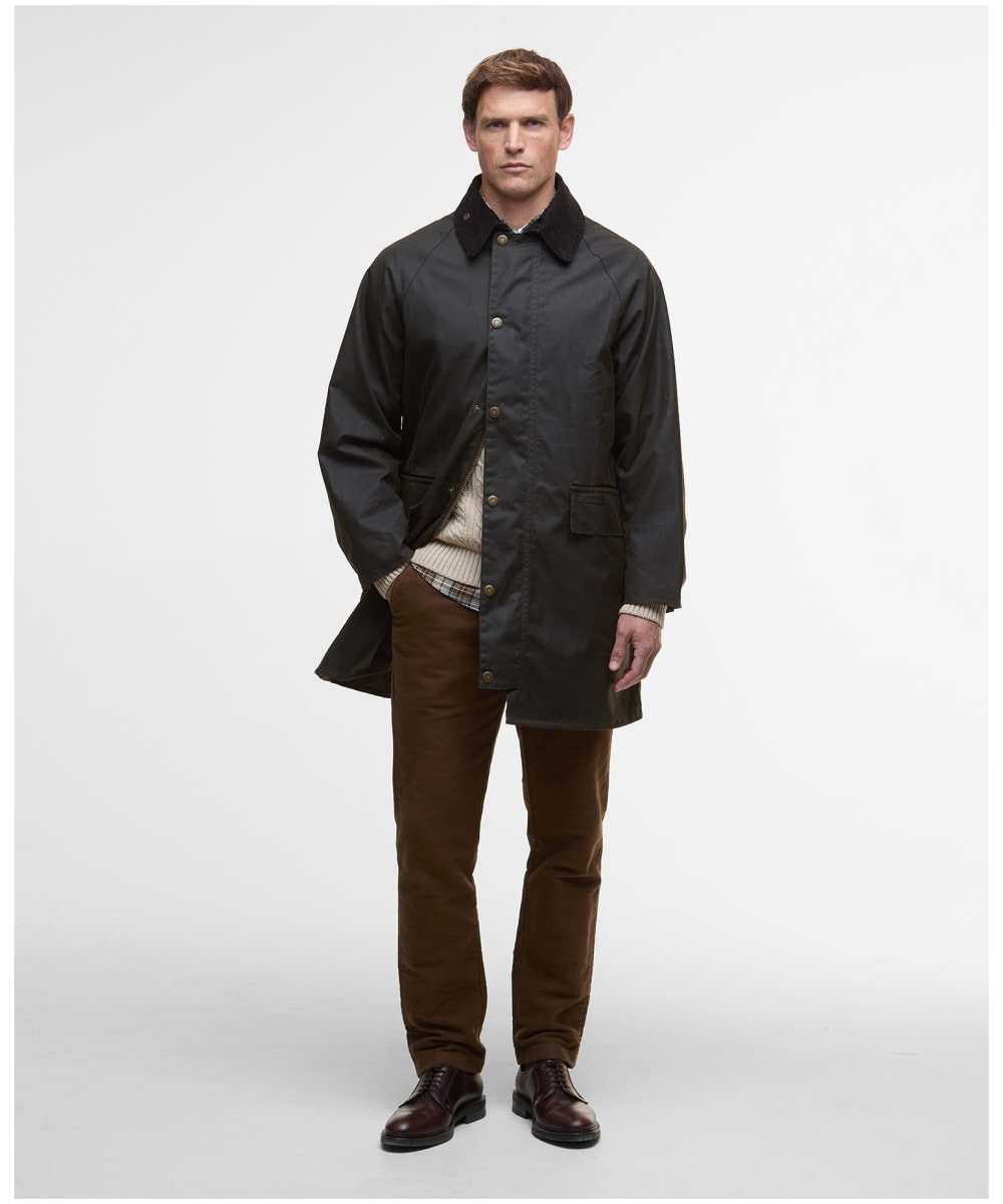 Men's Barbour Country Waxed Mac Jacket
