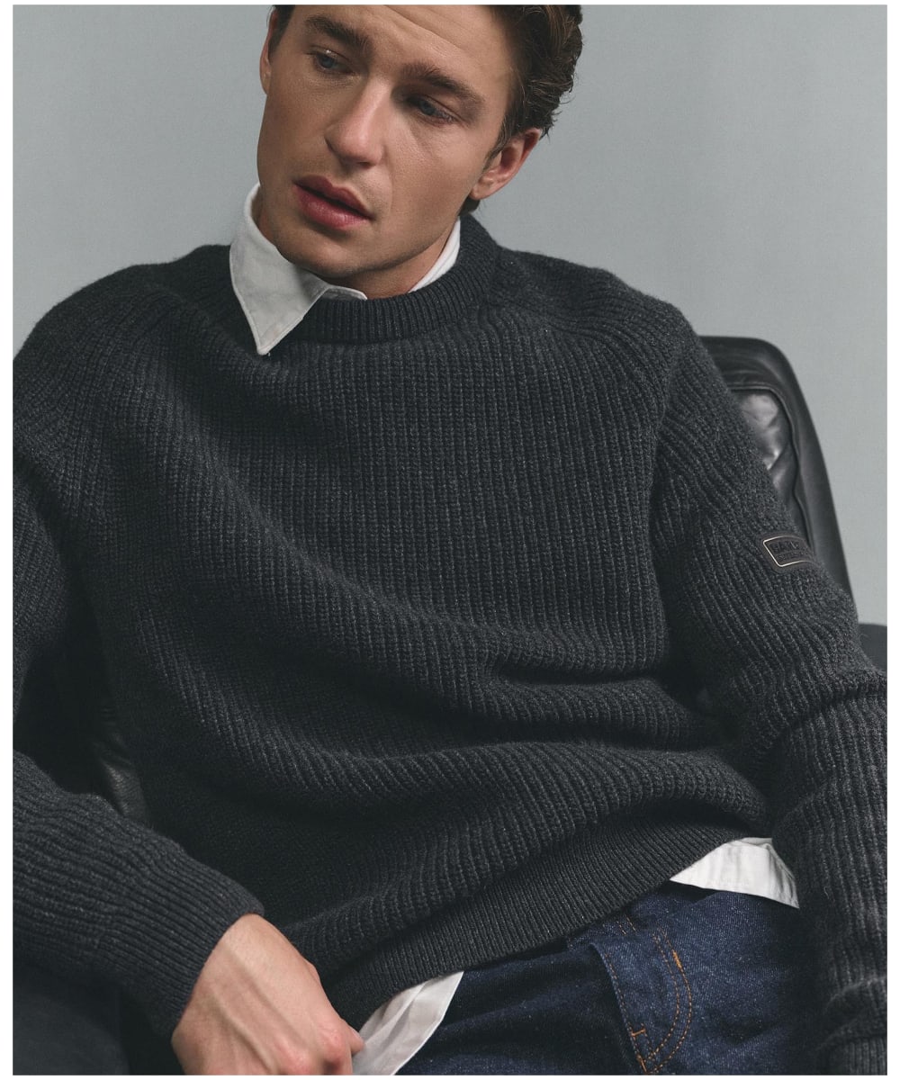 Men's Barbour International Chester Crew Knit Jumper